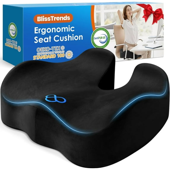 Seat Cushion,Thick Memory Foam Cushions for Office Chair, Car Seat ...