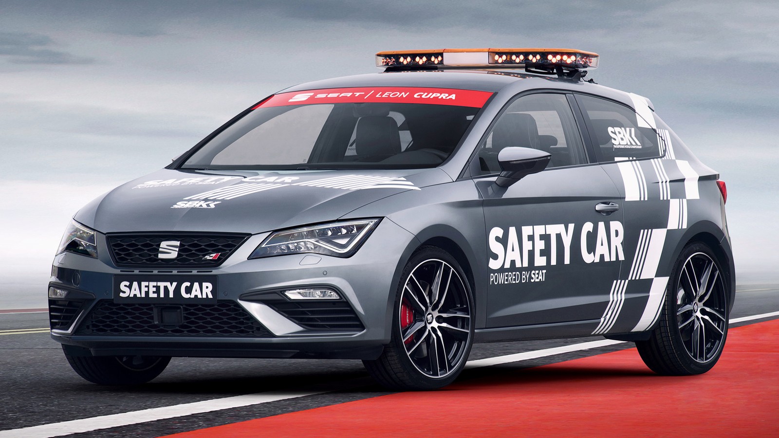 Seat Leon SC Cupra SBK Safety Car 300 - 12x18 Inch Laminated Poster ...