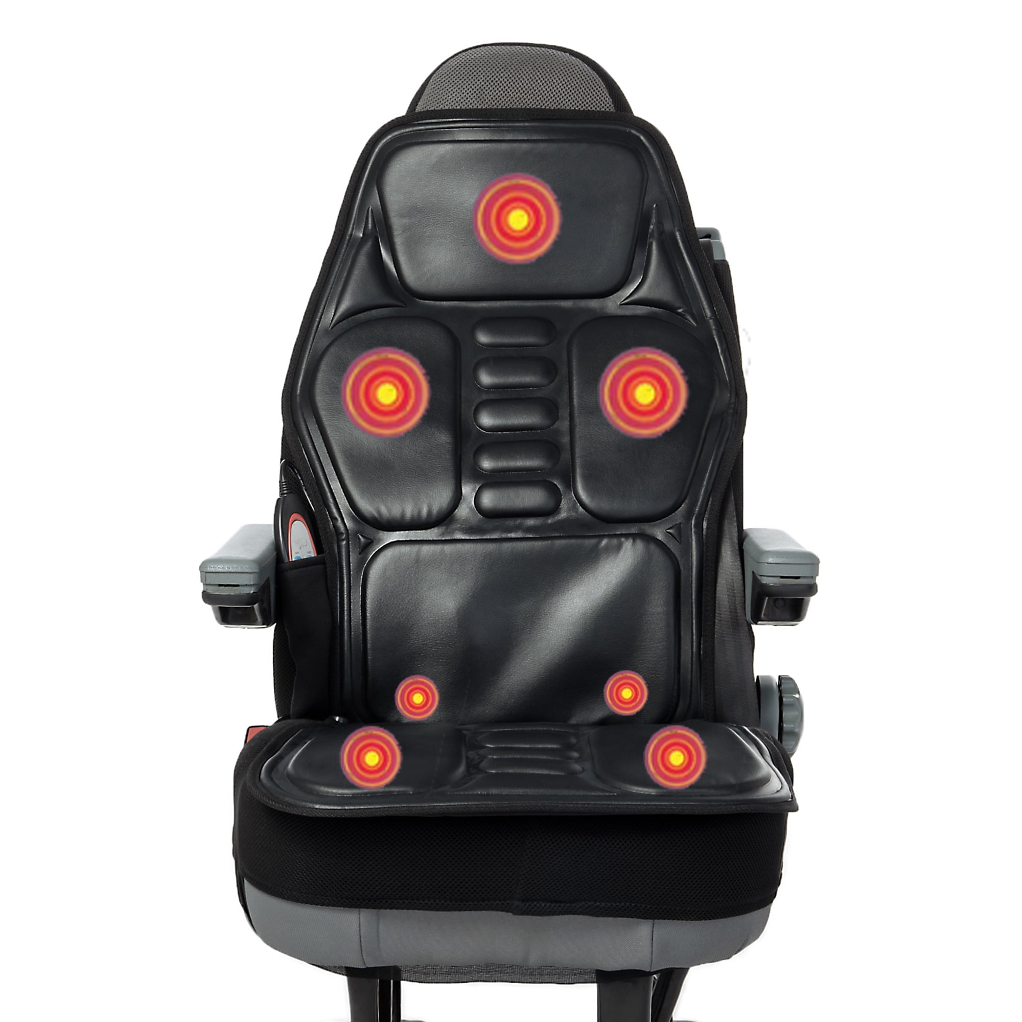 Seat Massager for Vehicle with Heat Neck & Back Vibration Massager Full ...