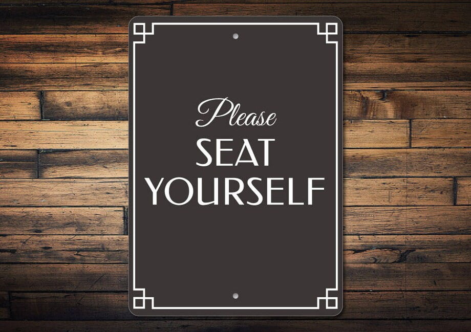 Seat Yourself Sign Wedding Seating Sign Reception Seating Sign Funny ...