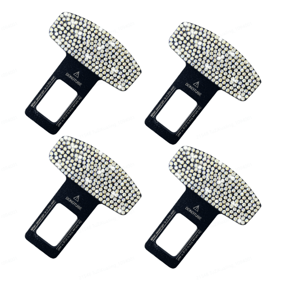 Seat belt buckle clamp - Pink diamond edition - Vehicle safety device ...
