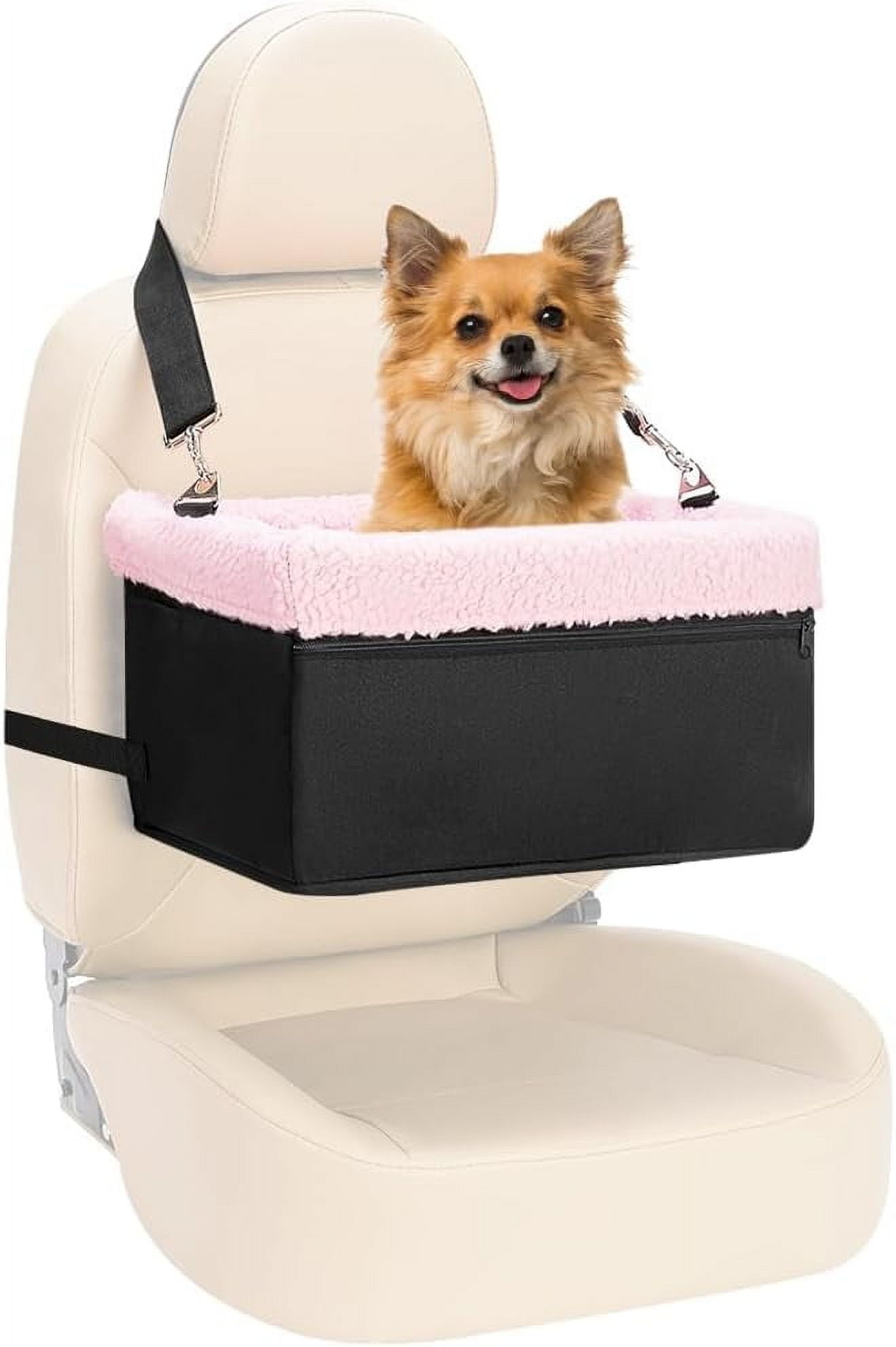 Seat for Small Pets Under 20lbs, Booster Seat with Frame, Double-Layer ...