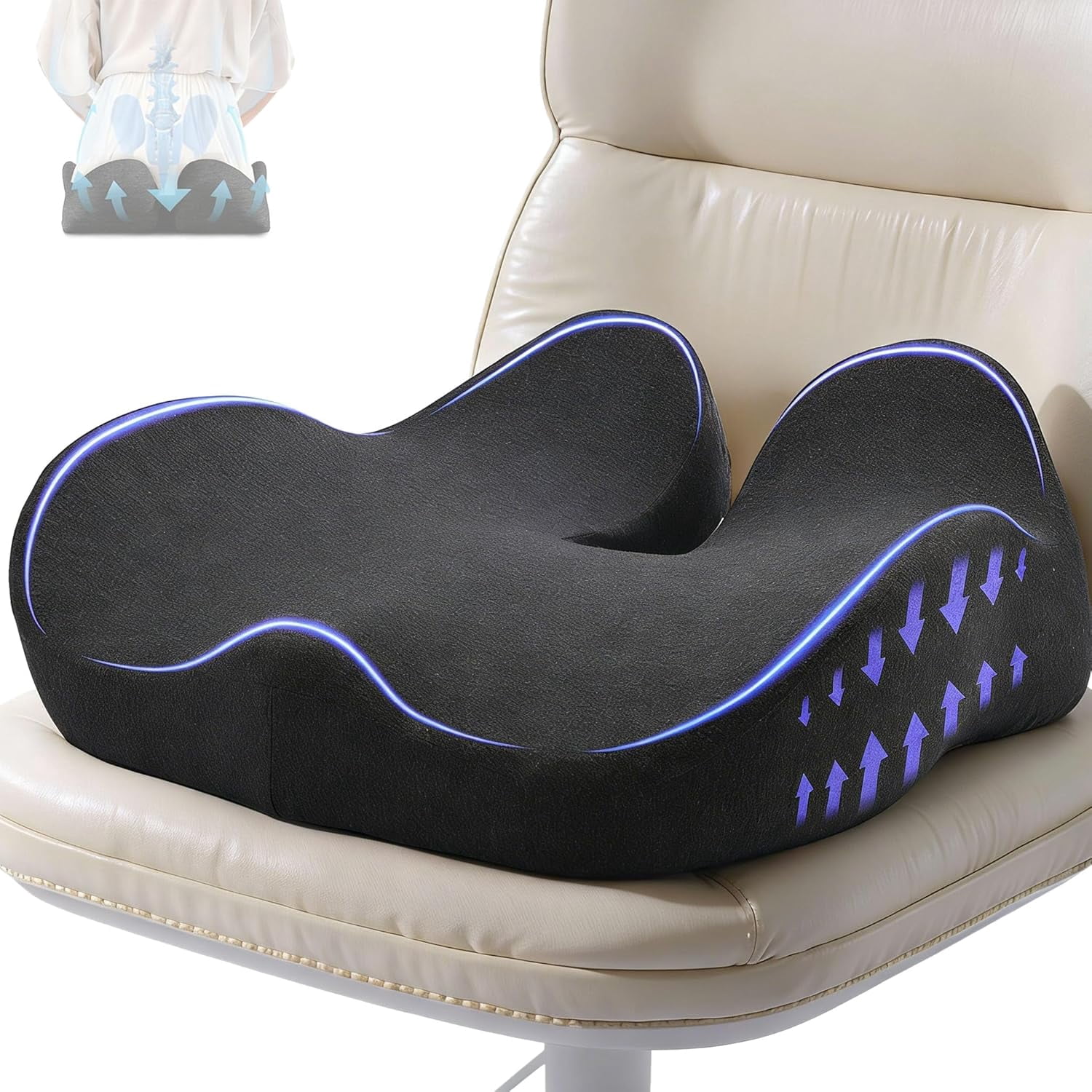 Seat ns for Office Chairs – Recovery Memory Foam, Seat n for Desk Chair ...