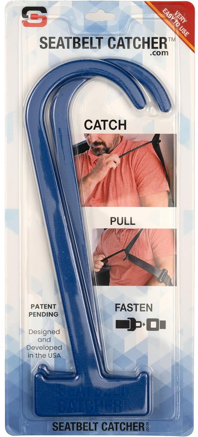 Seatbelt Catcher - 2 Pack Seat Belt Reaching Handle Aid for Elderly and ...