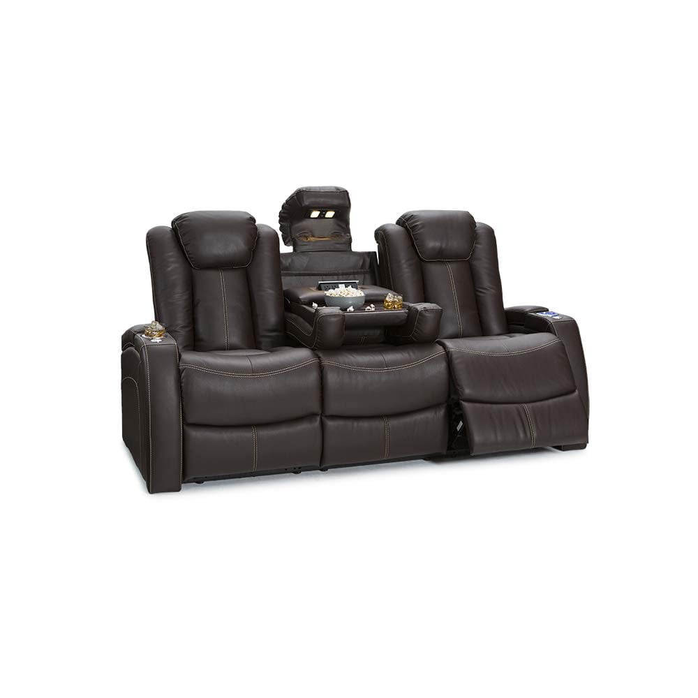 Seatcraft Omega Sofa Leather Gel, Powered Headrest, Power Recline ...
