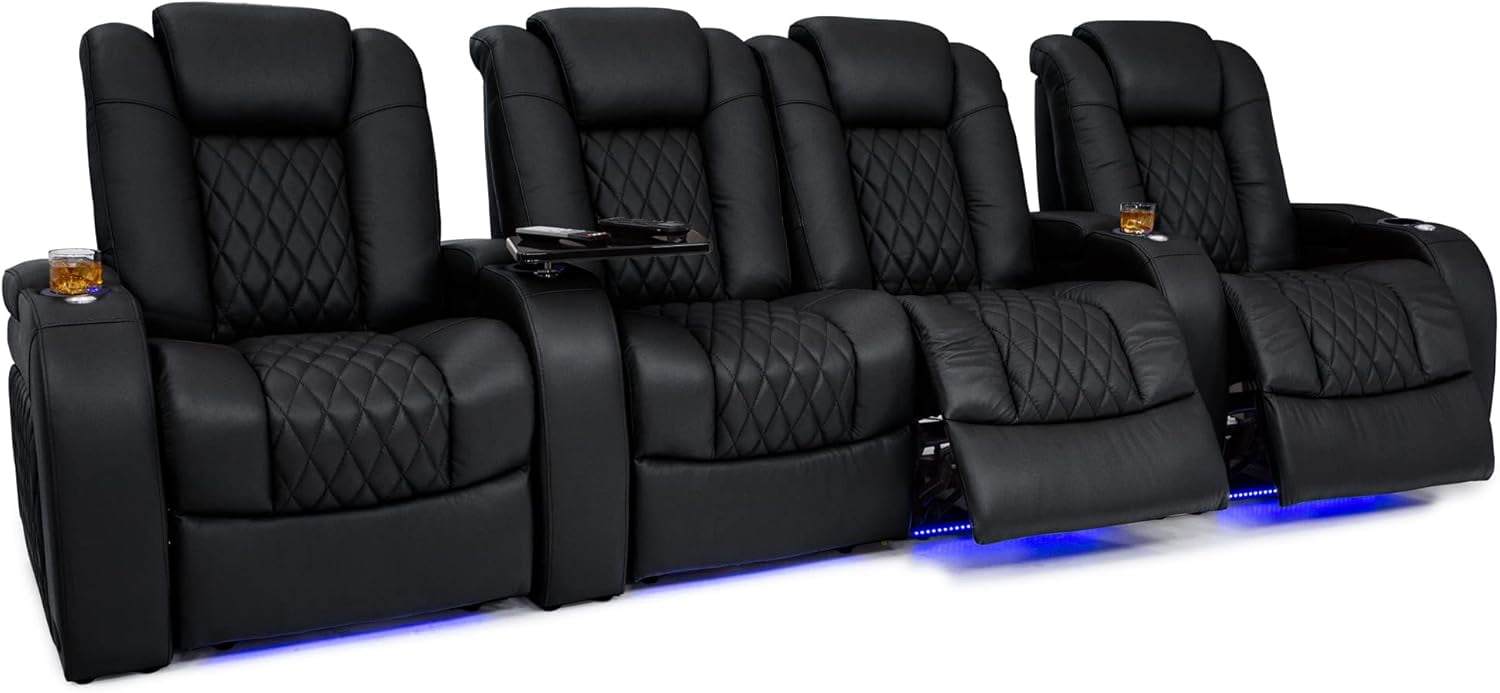 Seatcraft Virtuoso Home Theater Seating, Living Room, Heat & Massage ...