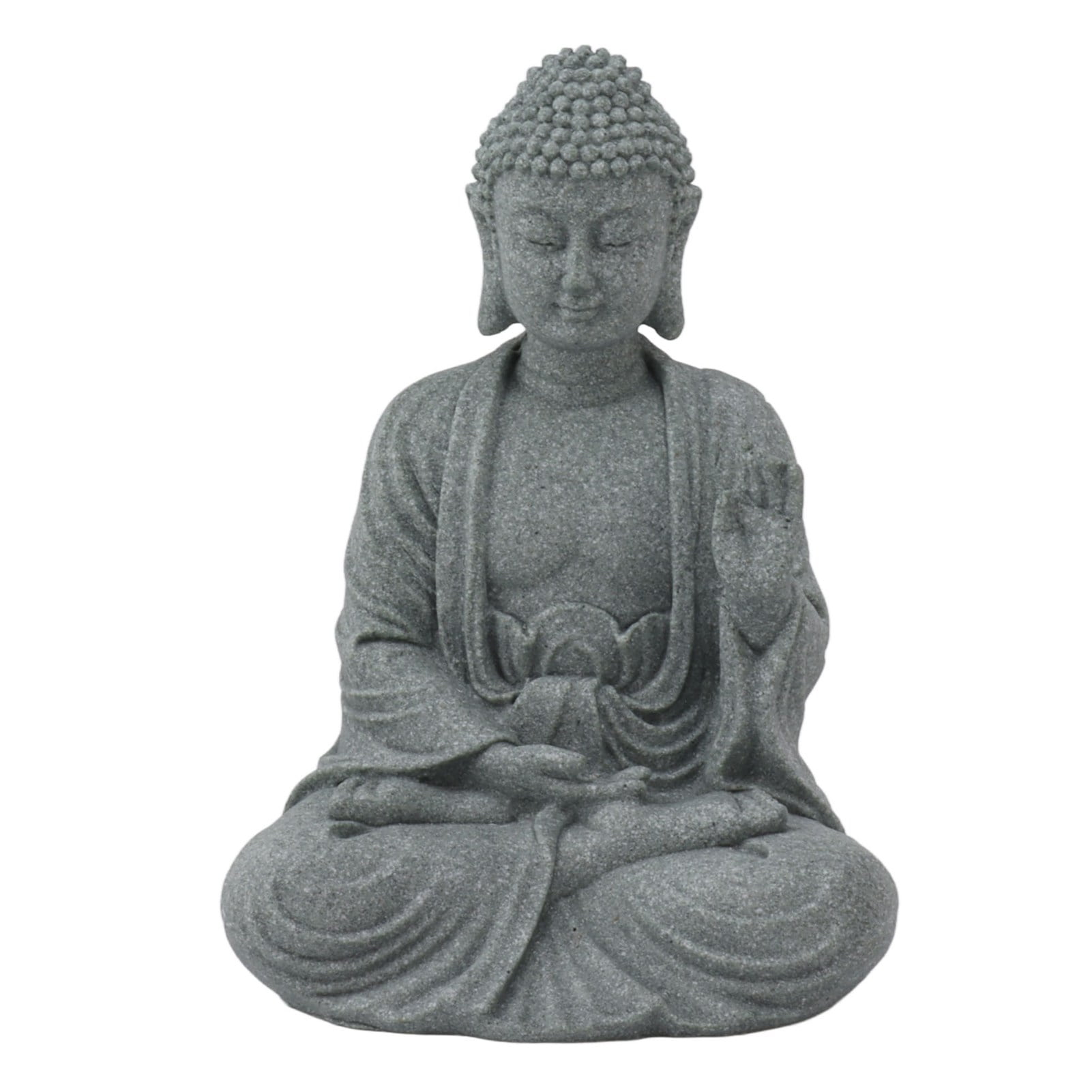 Seated Buddha Statue, Green Sandstone Sculpture Buddhist Sitting ...