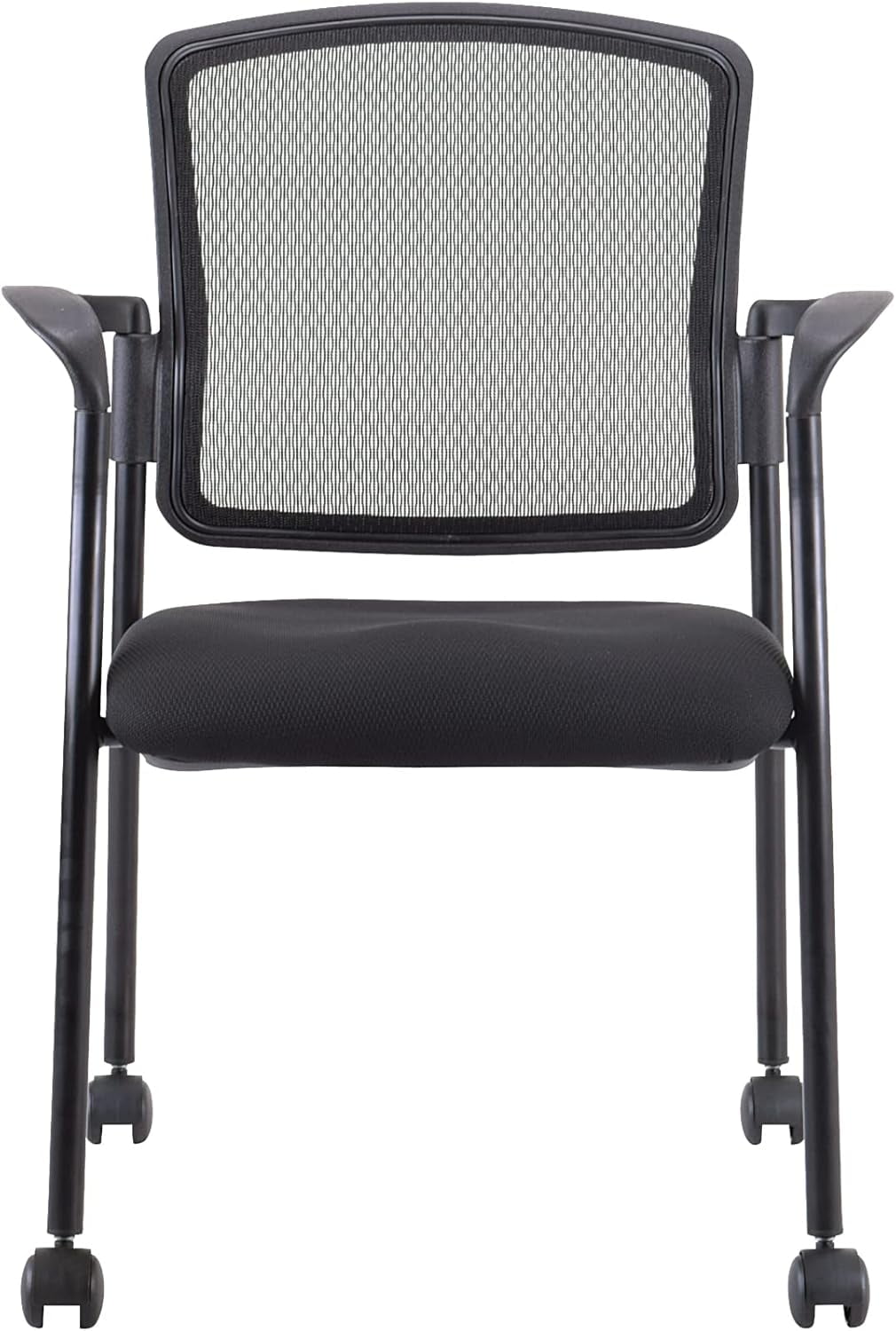 Seating 2 Stackable Chair with Arms, Black - Walmart.com
