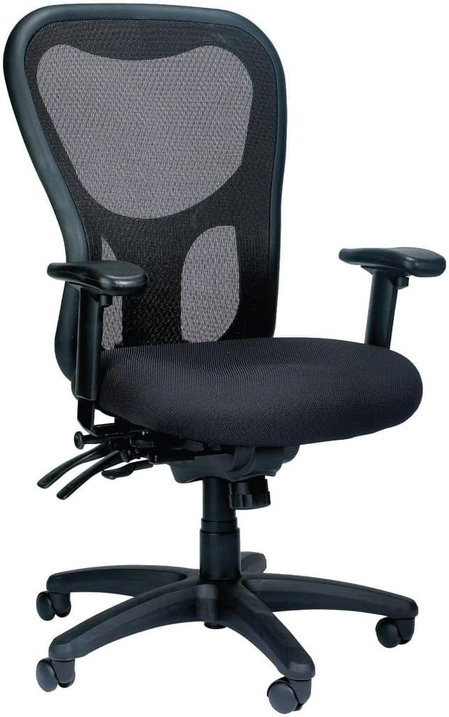 Seating Apollo High Back Chair with Seat Slider, Black - Walmart.com