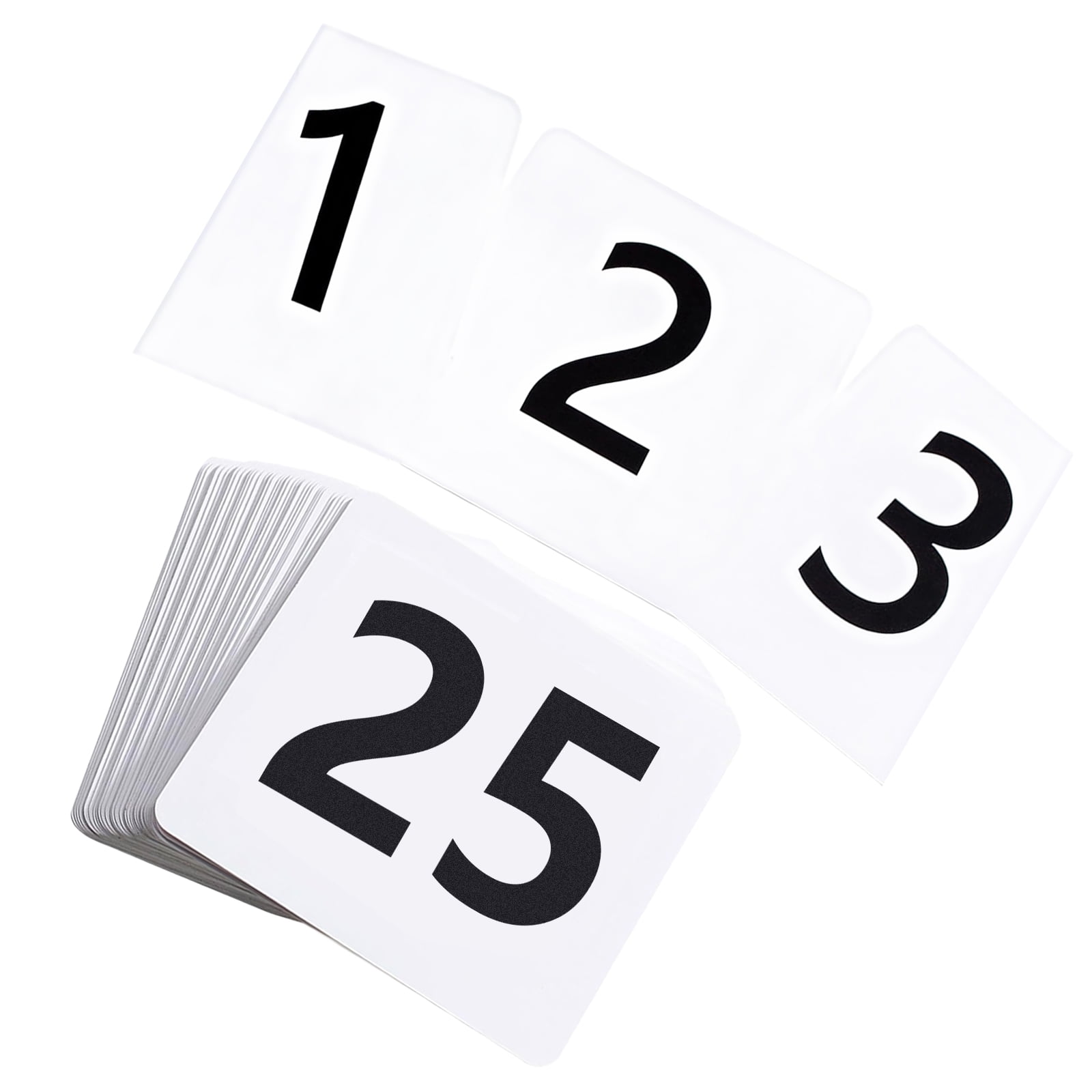 Seating Number Cards for Weddings Meetings and Classrooms Paper Double ...