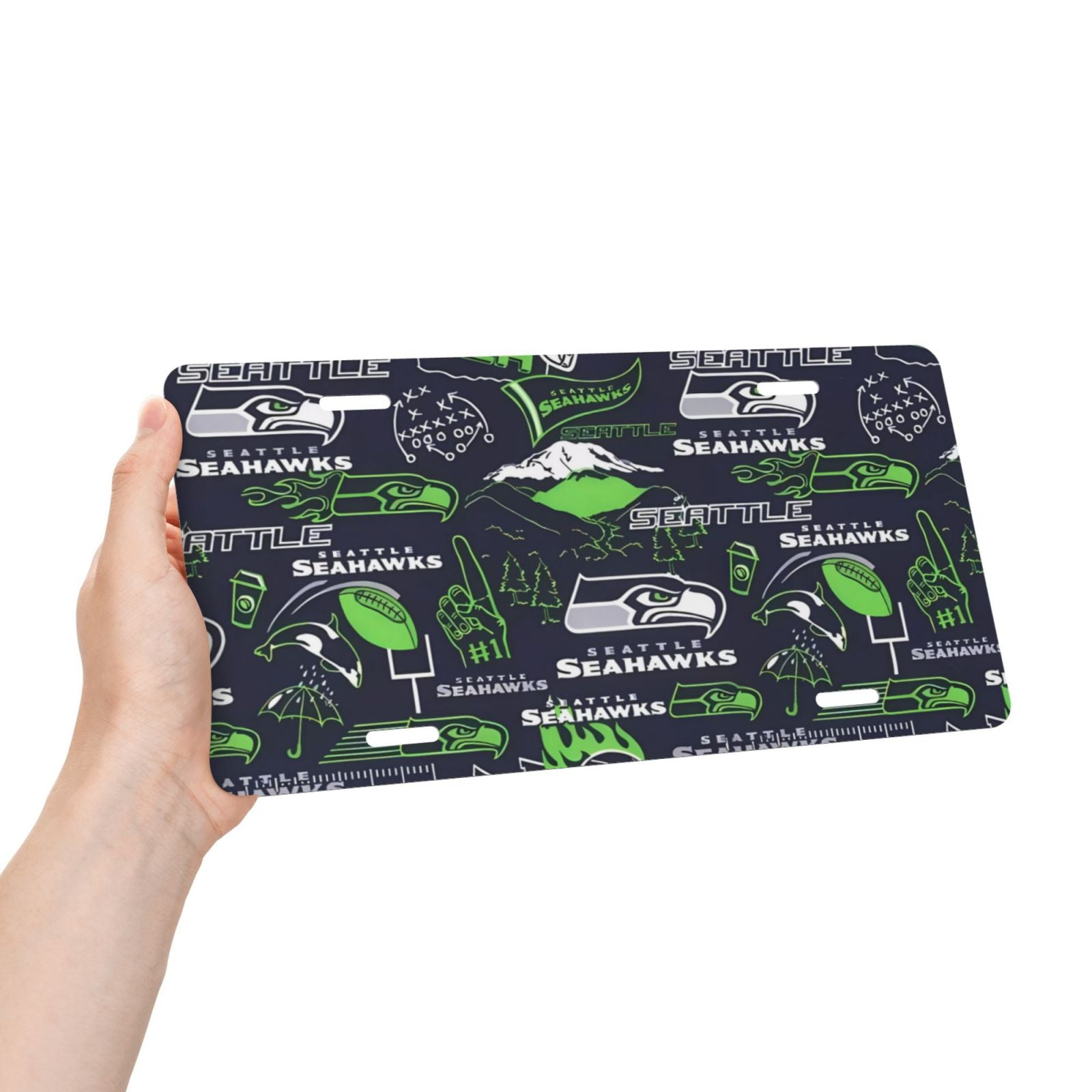 Seattle Aluminum America Football License Plate 6" X 12" - Team ...
