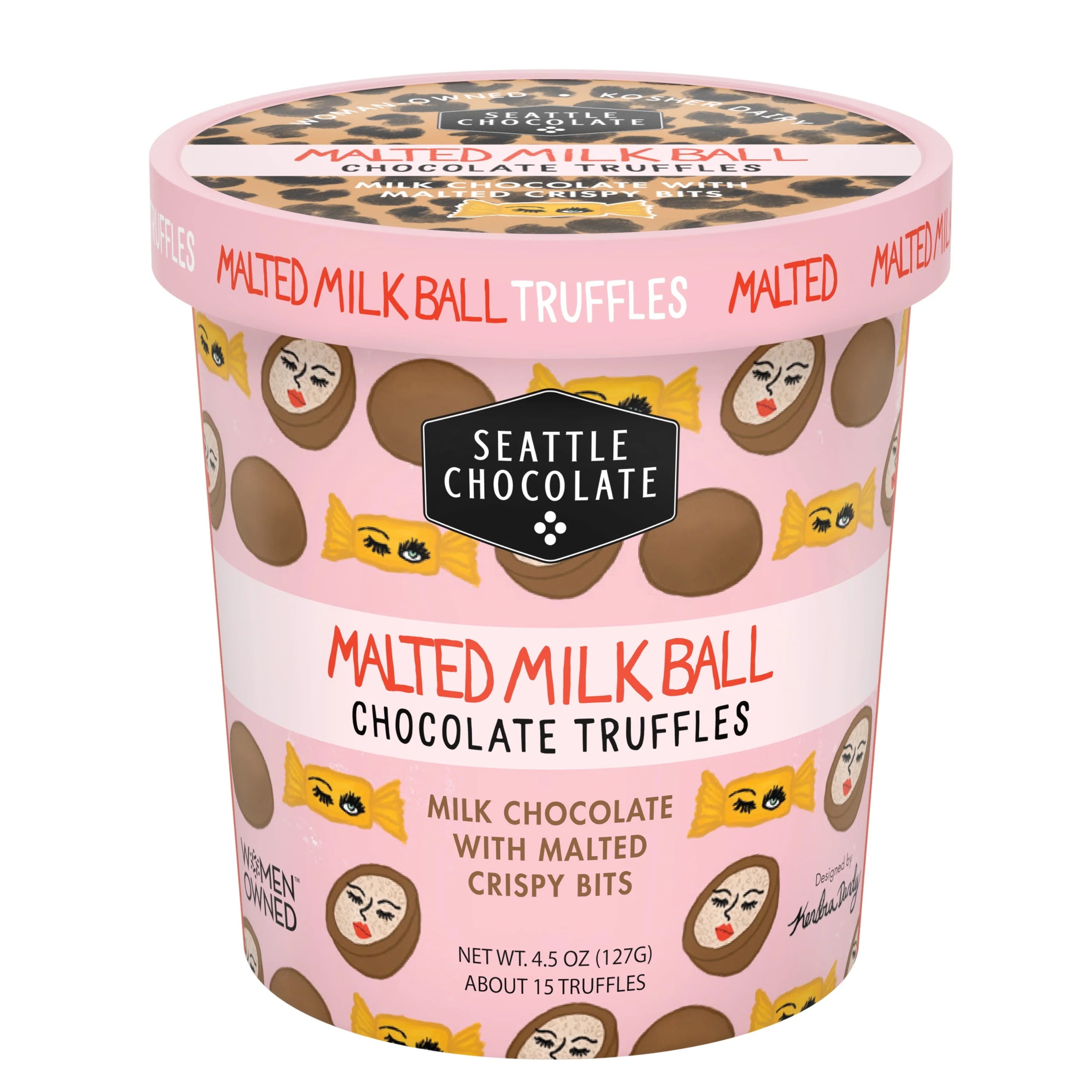 Malted Milk Ball Chocolate Truffles Pint - Walmart.com
