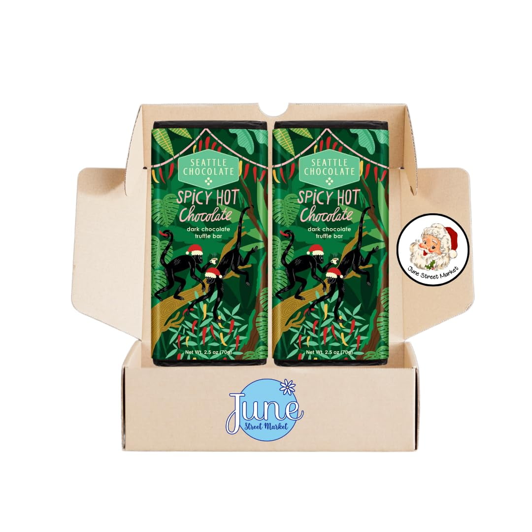 Seattle Chocolate Spicy Hot Chocolate Truffle Gourmet Chocolate Bar, 1. ...