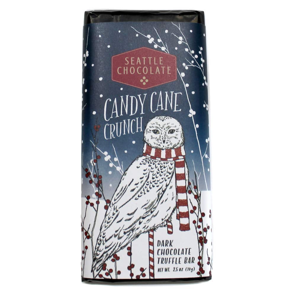 Seattle Chocolates, Christmas Peppermint Pieces Candy Cane Crunch Bar ...