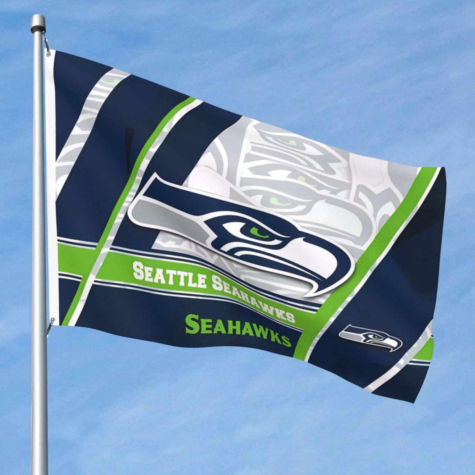 Seattle City Football team flag double-sided 5x8ft flags patio ...