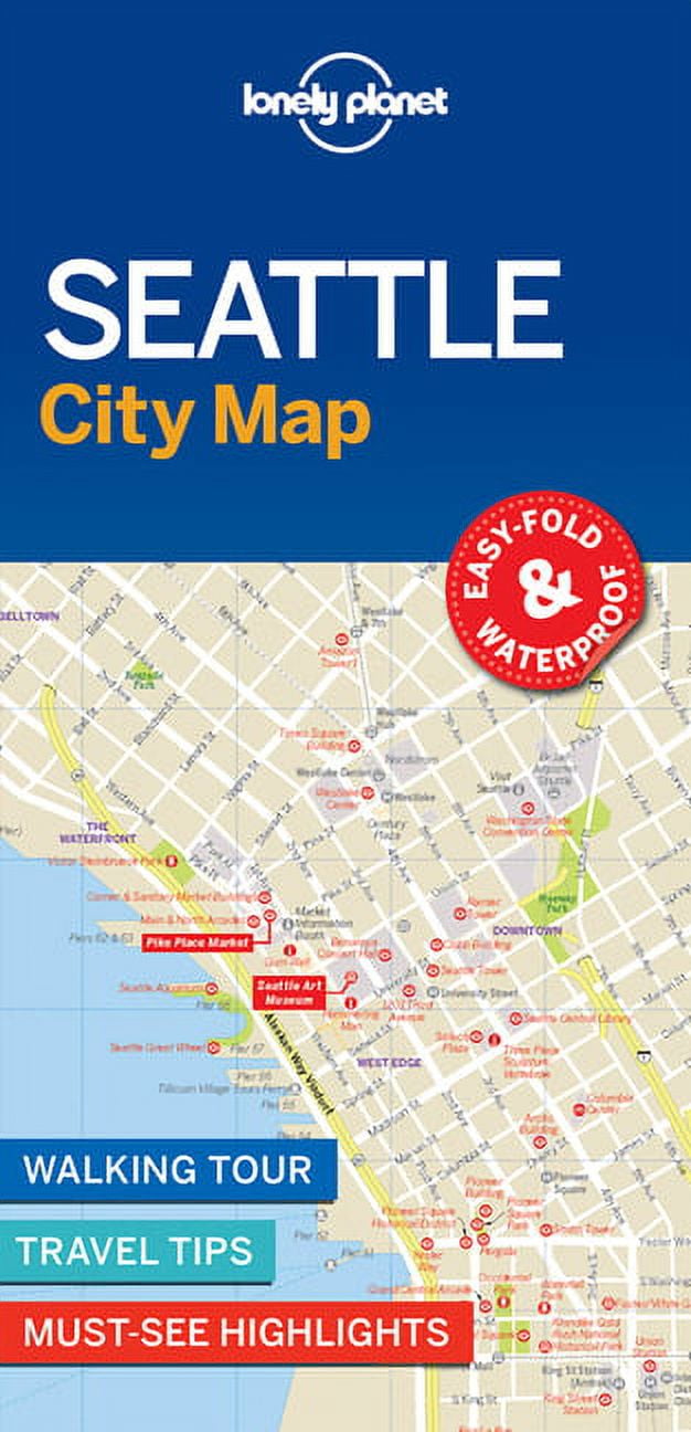 Seattle City Map - Folded Map - Walmart.com