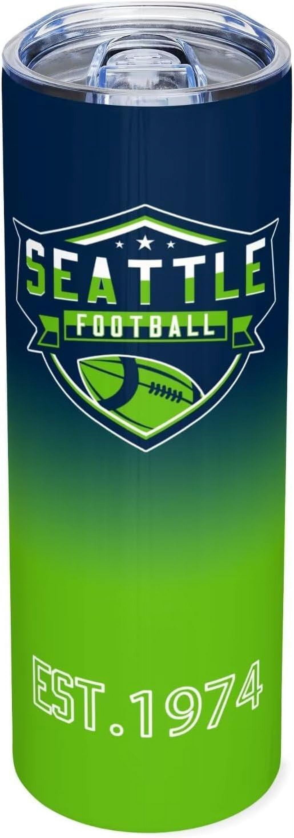 Seattle EST 1974 Tumblers 20oz Straight Skinny Car Cups Sports Travel ...