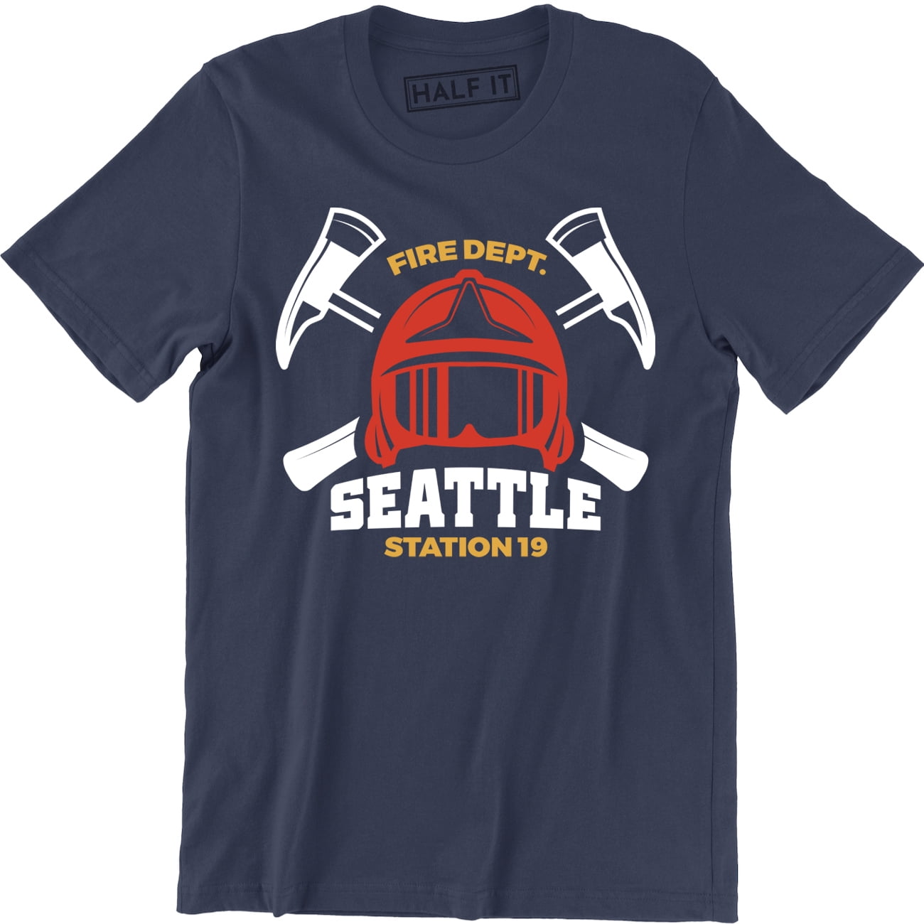 Seattle Fire Department Firefighter Station 19 TV Series Men's T-Shirt ...