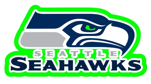 Seattle Football Bird Head Emblem Sticker Baseball Sticker, Football ...