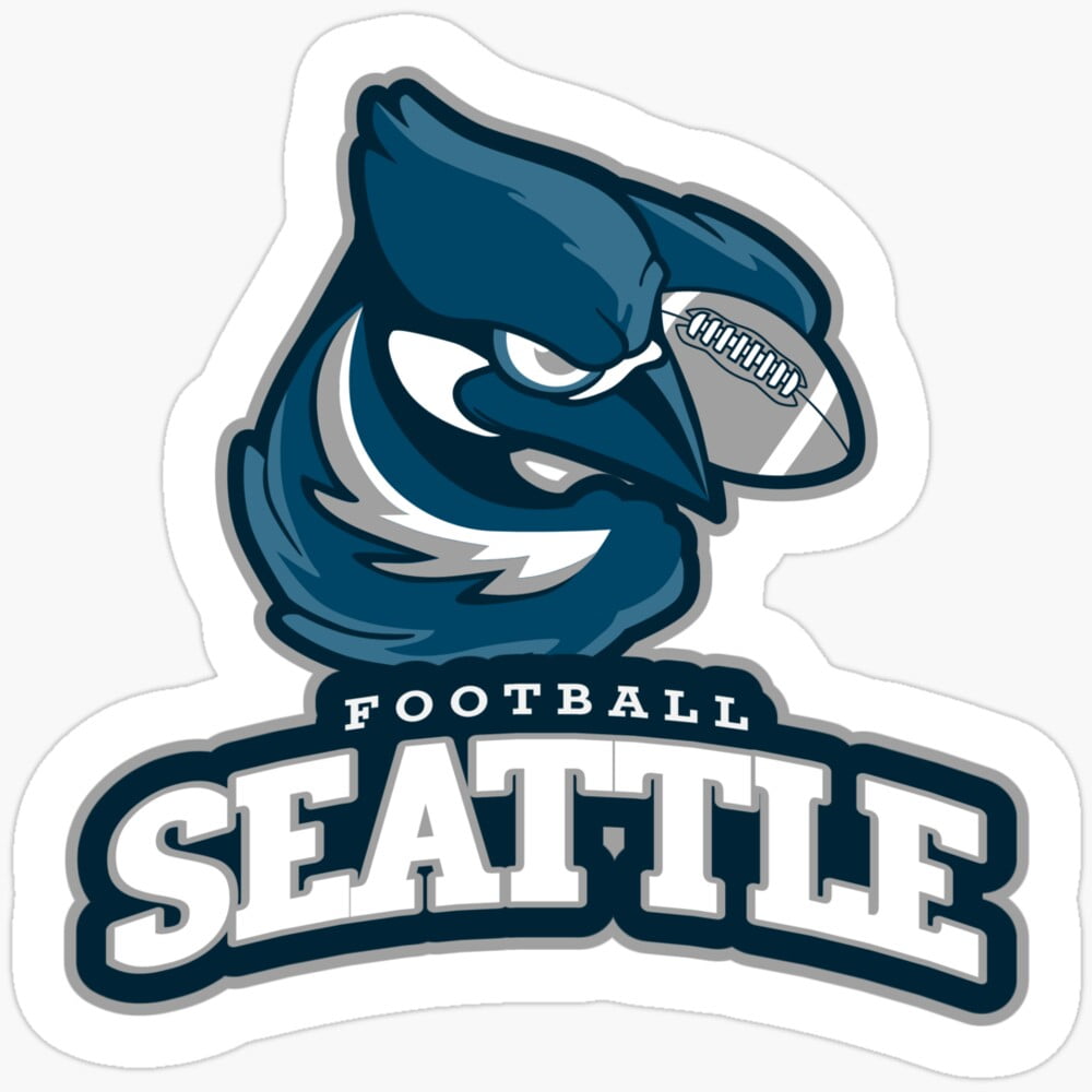 Seattle Football Emblem Sticker Baseball Sticker, Football Sticker ...