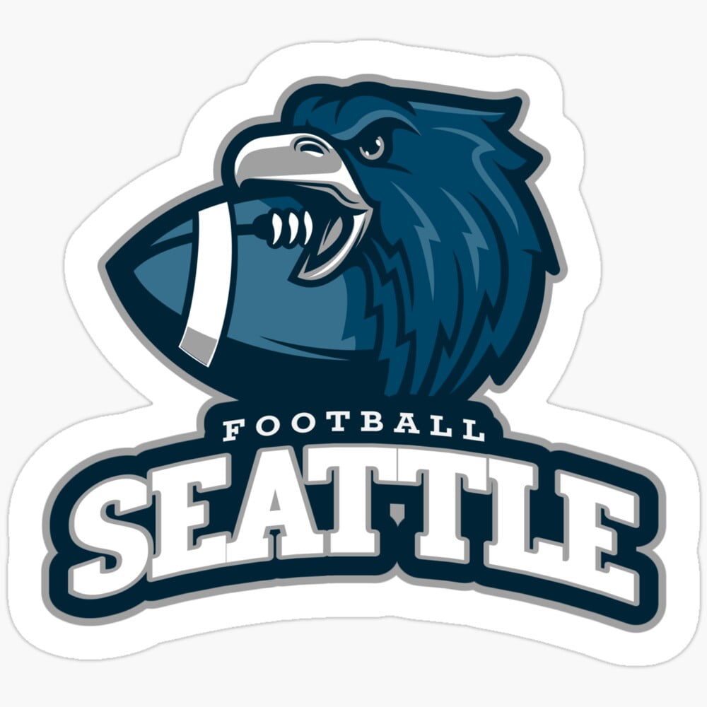 Seattle Football Emblem Sticker Baseball Sticker, Football Sticker ...