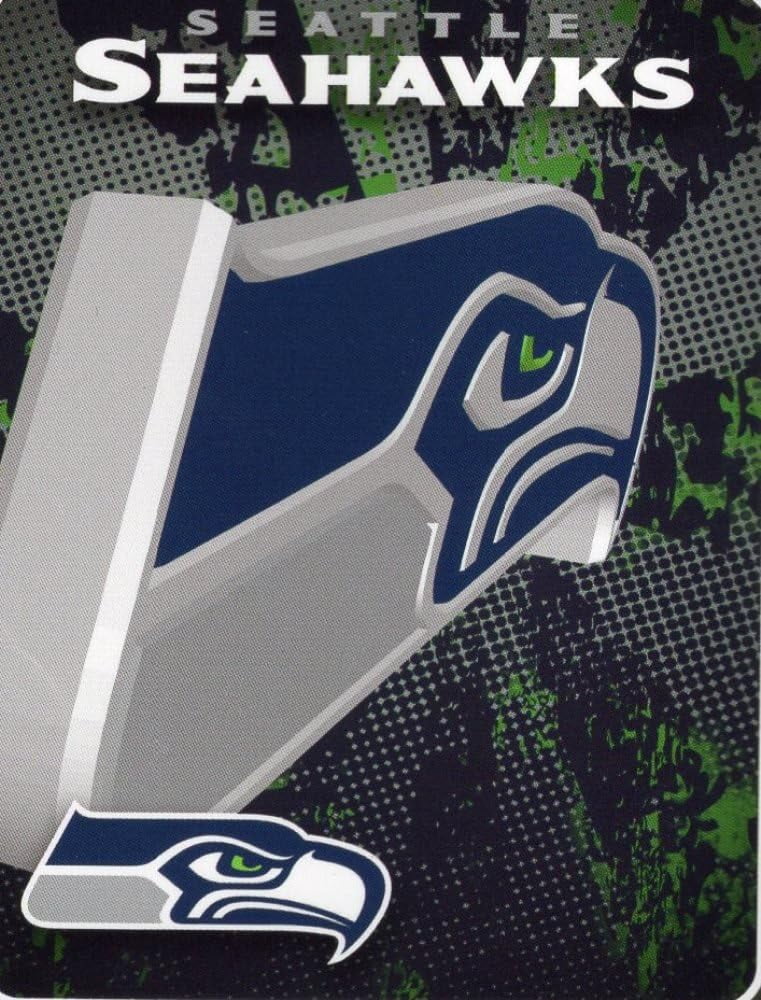 Seattle Football Seahawks Micro Raschel Plush Throw Blanket - Grunge ...