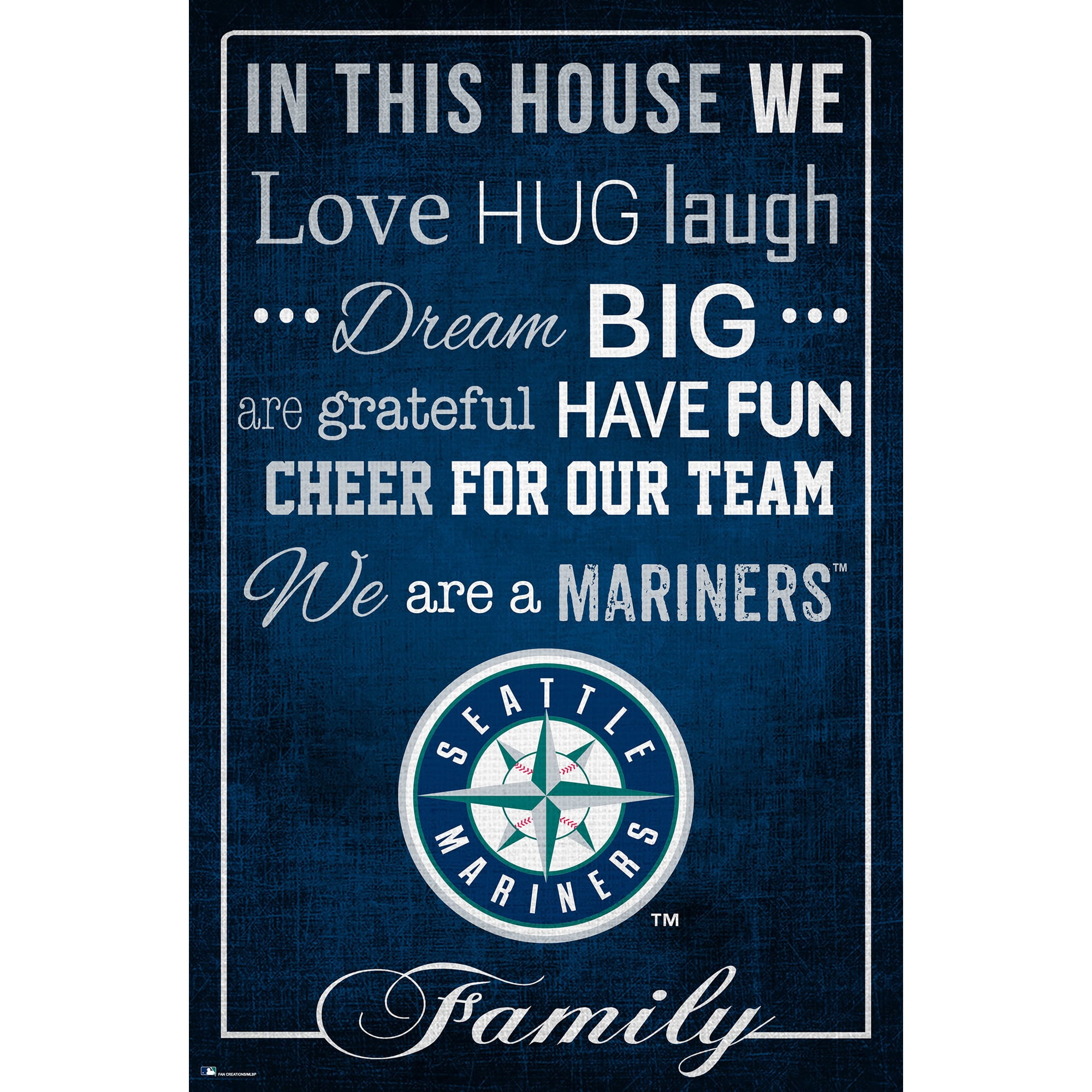 Seattle Mariners 17'' x 26'' In This House Sign - Walmart.com