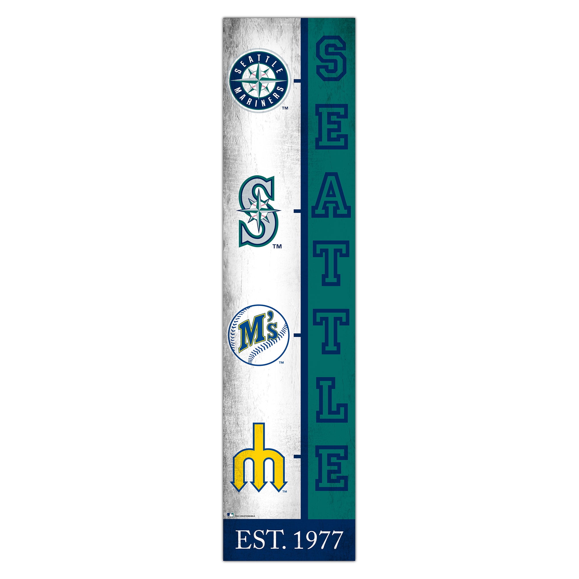 Seattle Mariners 6" x 24" Progression Wood Sign - Walmart.com