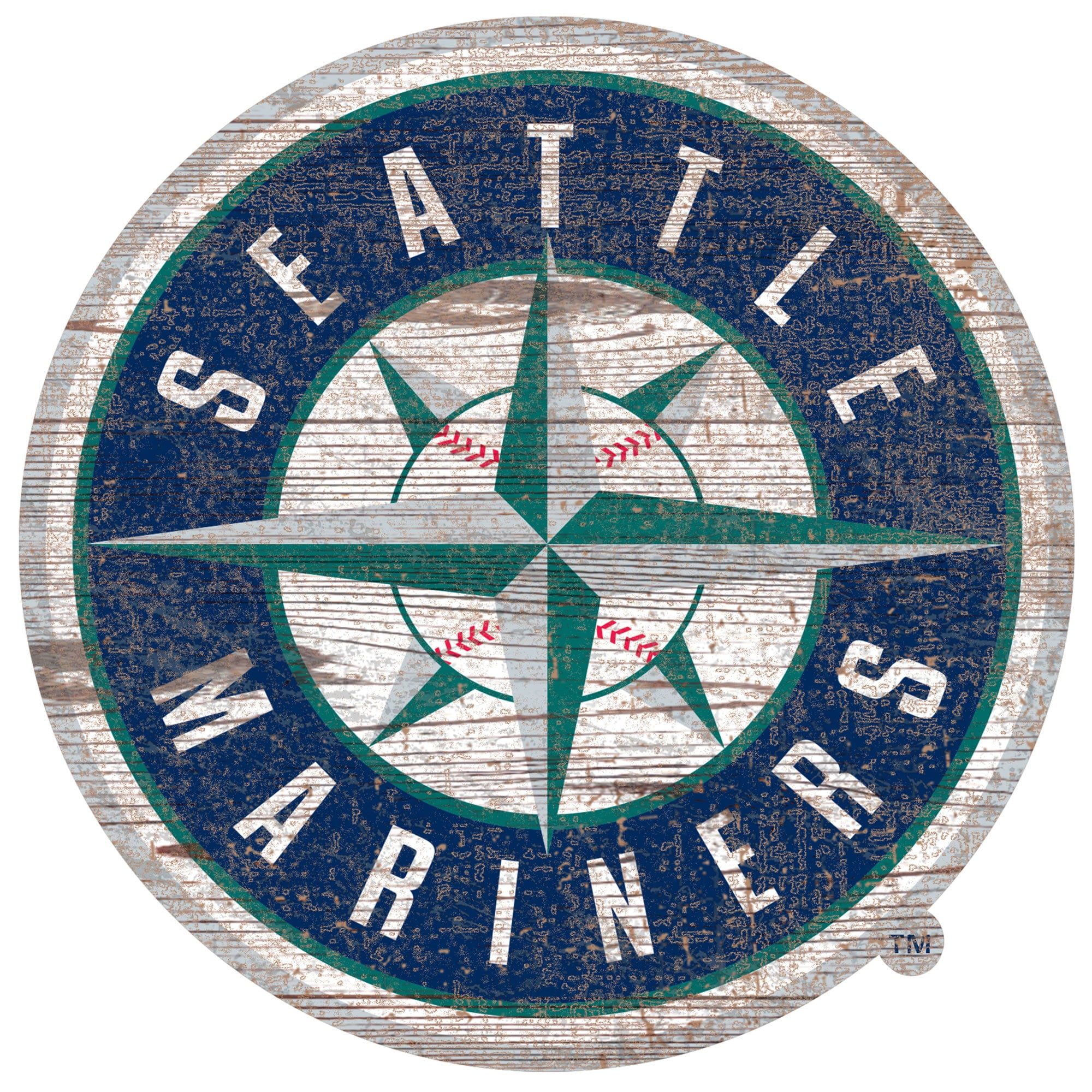 Seattle Mariners Distressed Logo Cutout Sign - Walmart.com
