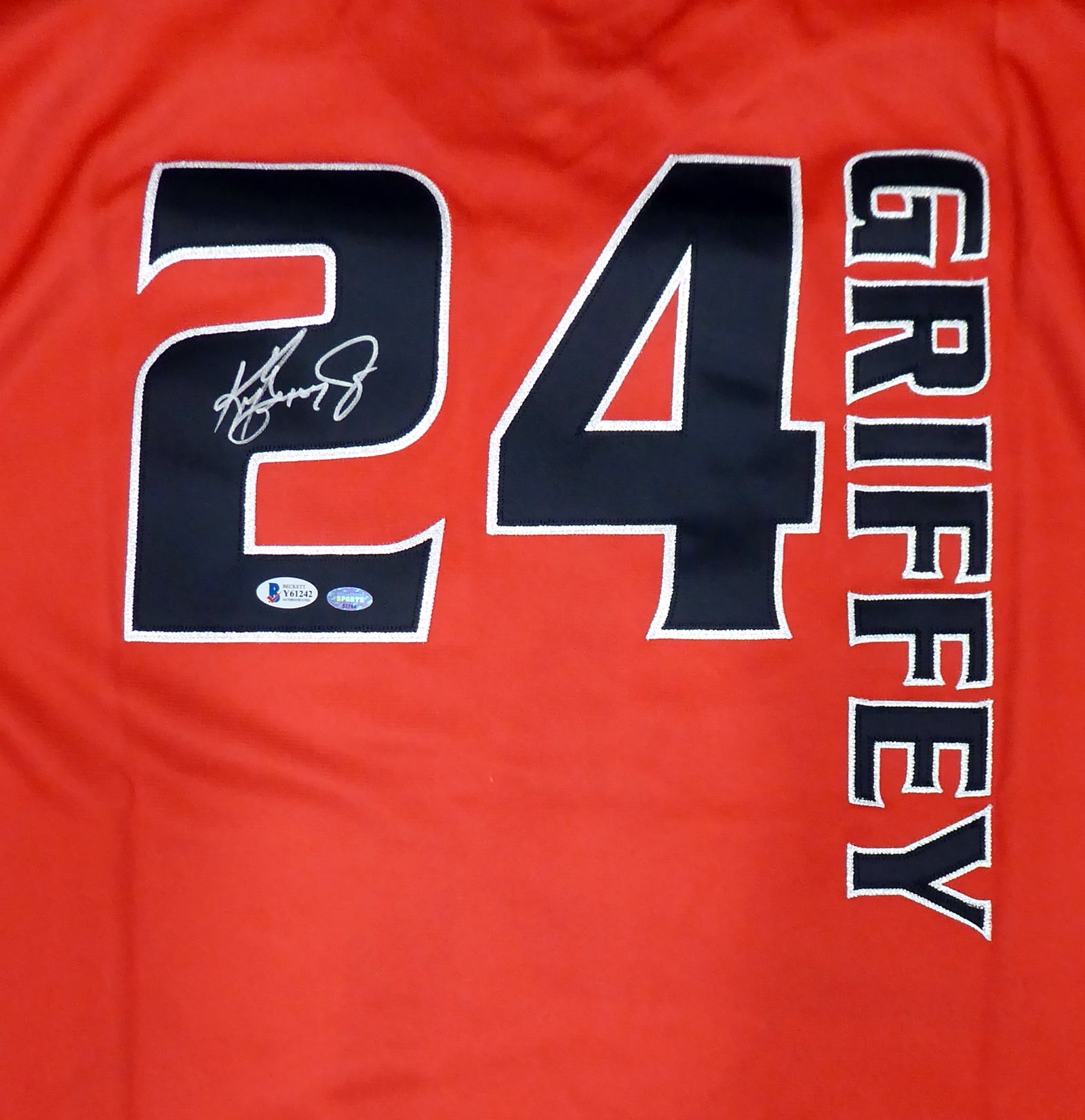 Seattle Mariners Ken Griffey Jr. Autographed Authentic Red Mitchell ...
