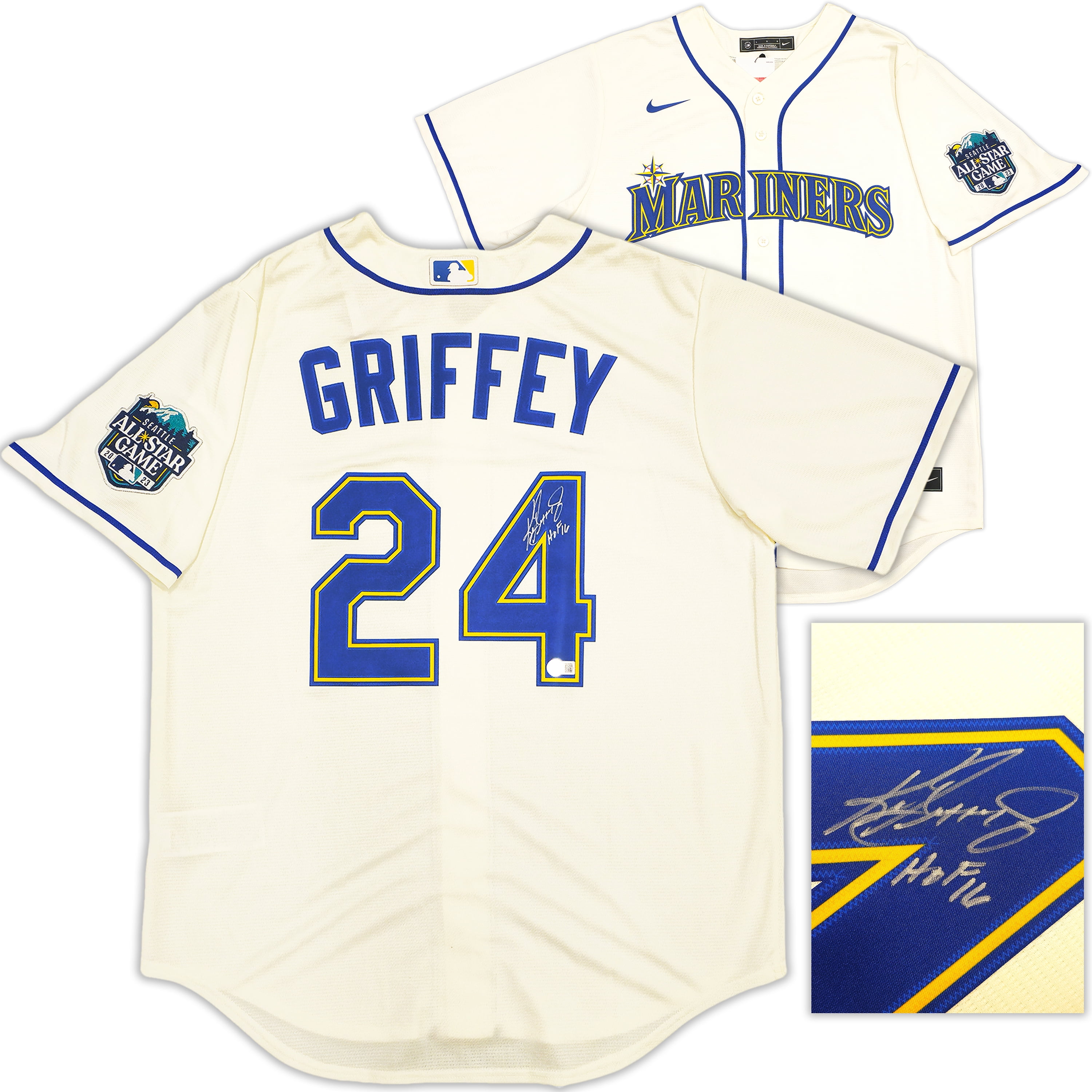 Seattle Mariners Ken Griffey Jr. Autographed Cream Nike 2023 All Star ...