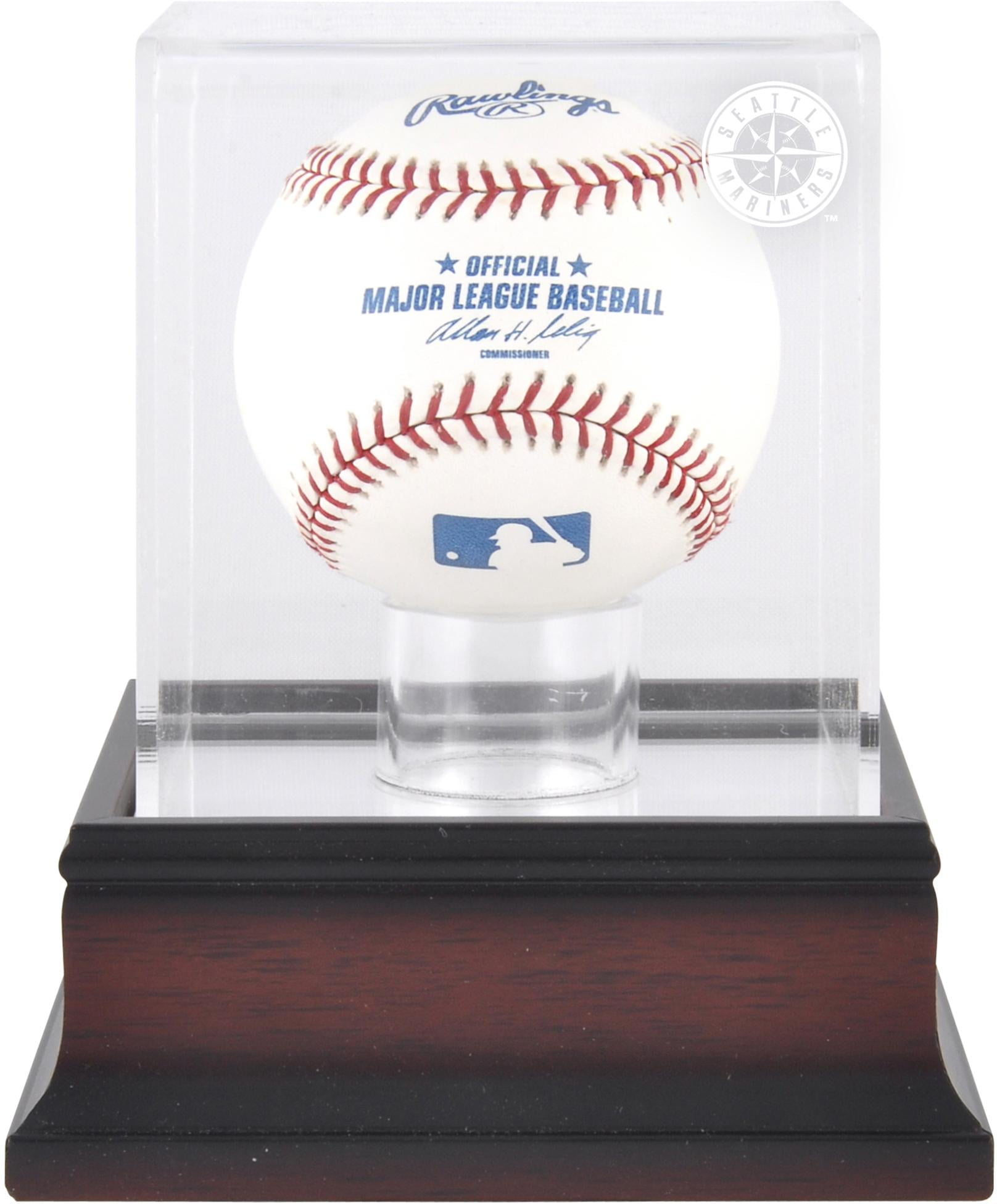 Seattle Mariners Mahogany Baseball Logo Display Case - Walmart.com