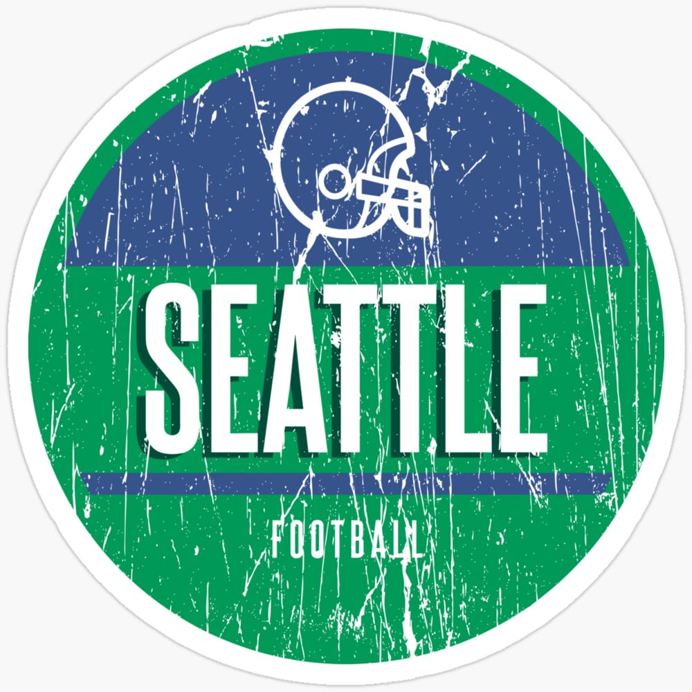 _Seattle Retro Football_ Sticker Baseball Sticker, Football Sticker ...