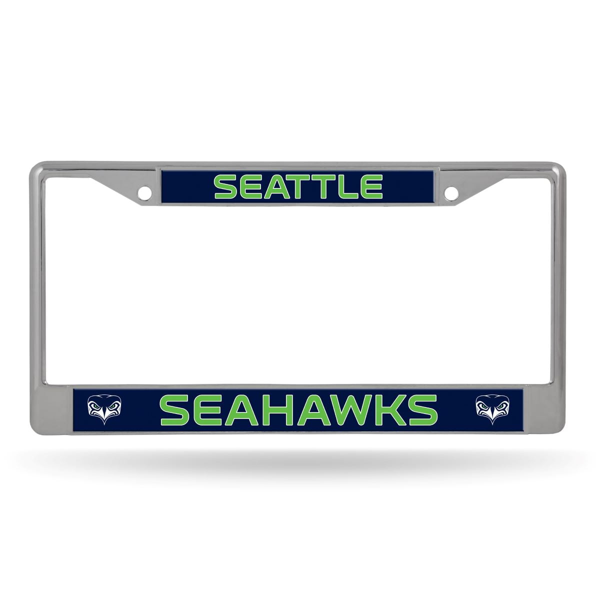 Seattle Seahawks Secondary Mark Chrome License Plate Frame - Walmart.com
