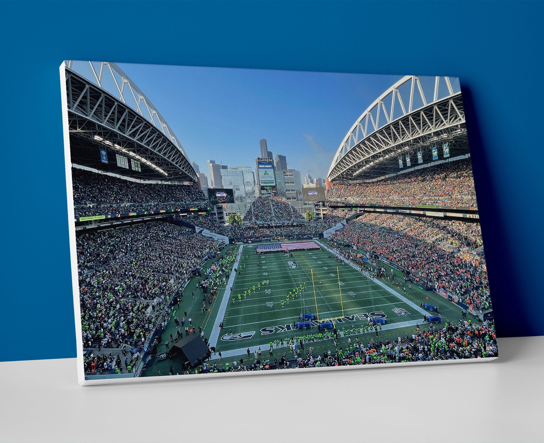 Seattle Seahawks Stadium Poster or Wrapped Canvas - Walmart.com