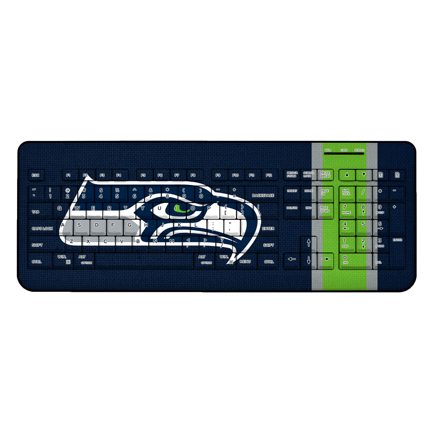 Seattle Seahawks Stripe Wireless Keyboard - Walmart.com