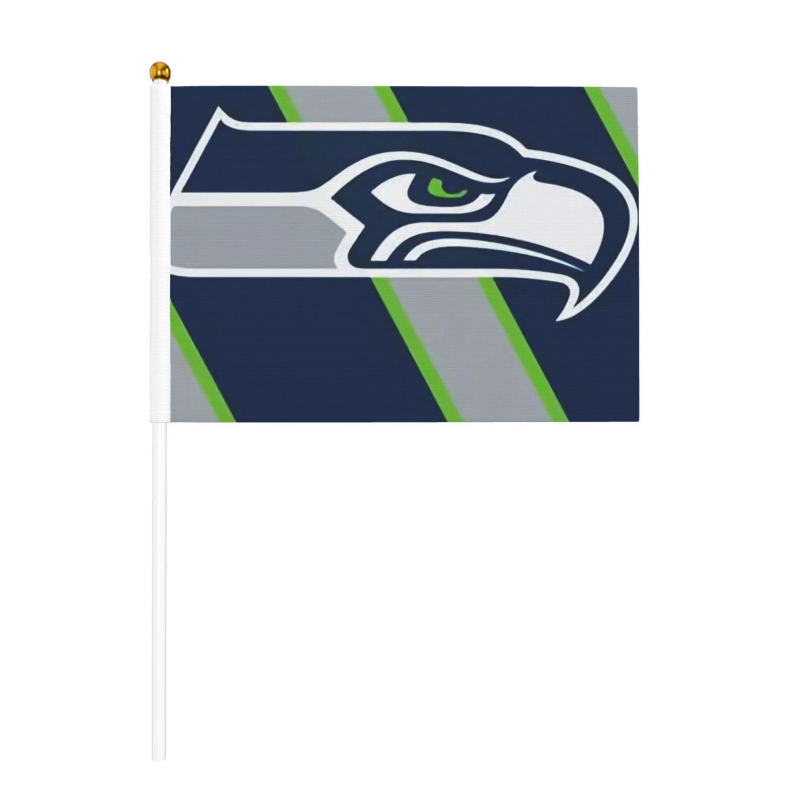 Seahawks Football Team support double-sided hand-waved flag 5.5x8.2in ...