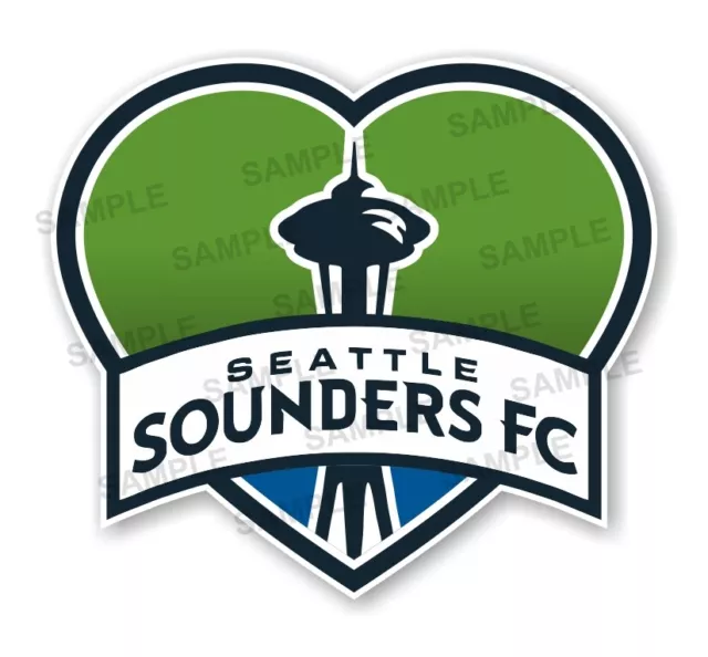 Seattle Sounders Love Sticker Phone Decal Water Bottle Stickers Car ...