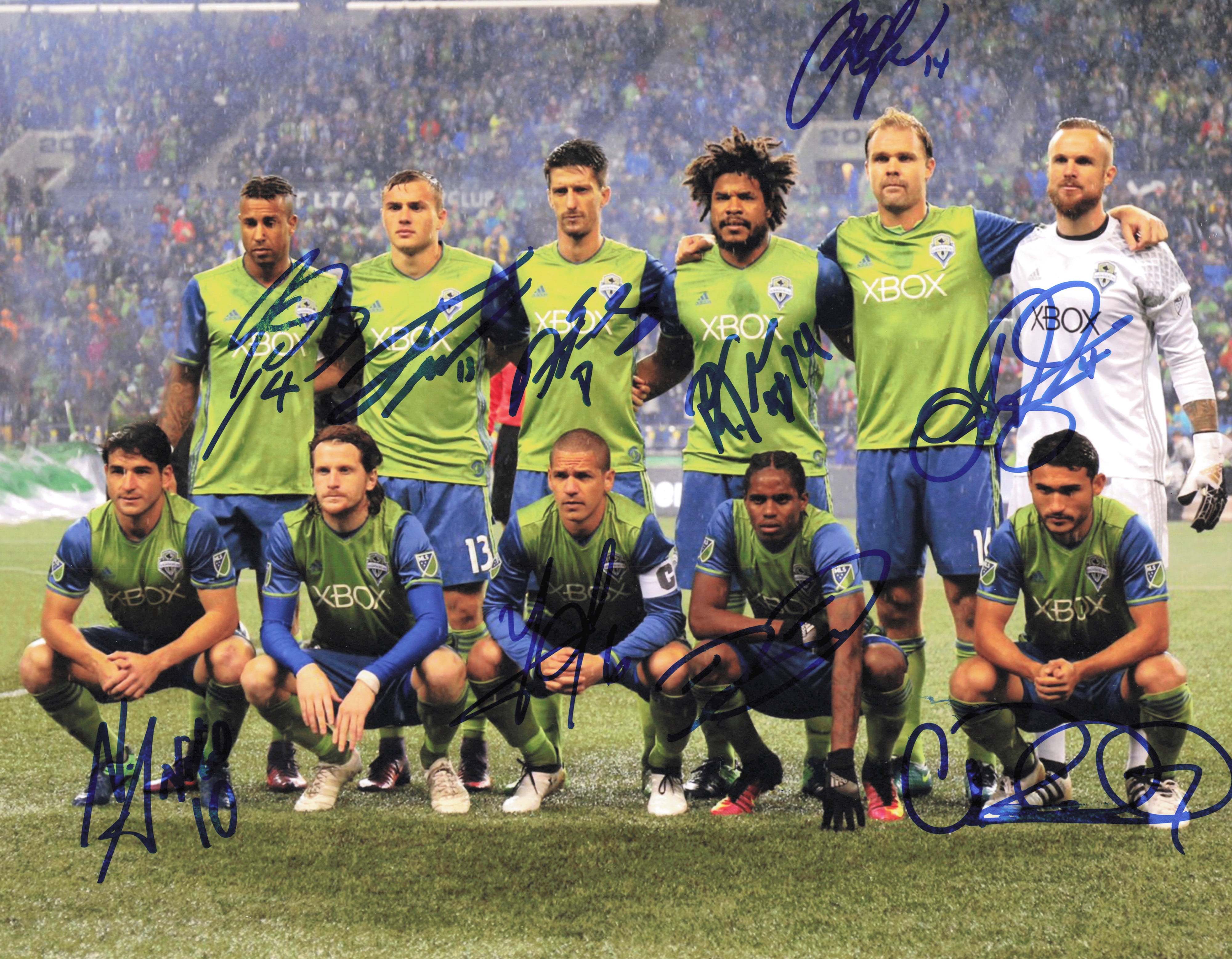Seattle Sounders Team Signed Autographed 11x14 Photo With 10 Signatures ...