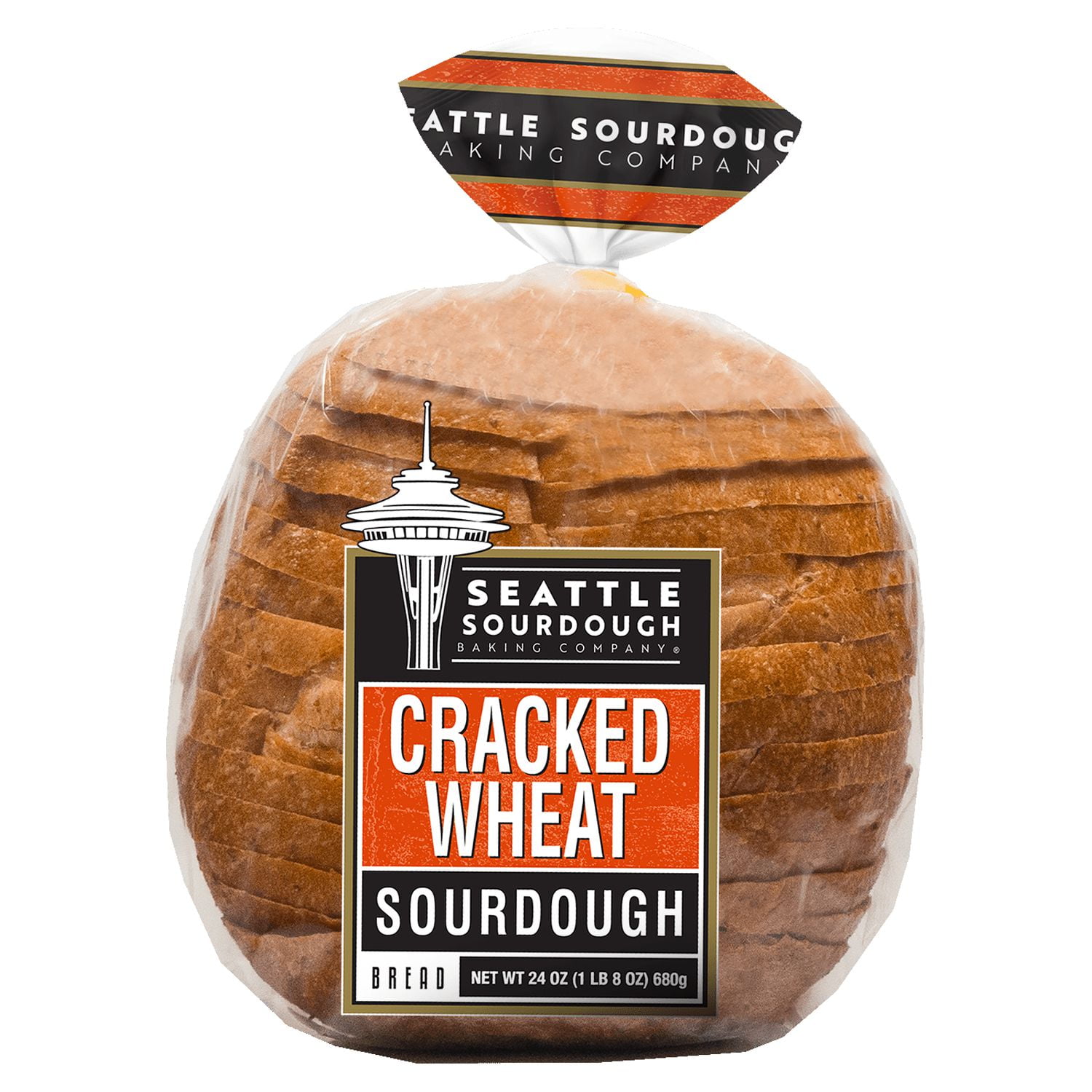 Seattle Sourdough Cracked Wheat Sliced Round Bread 24 oz with Sourdough ...