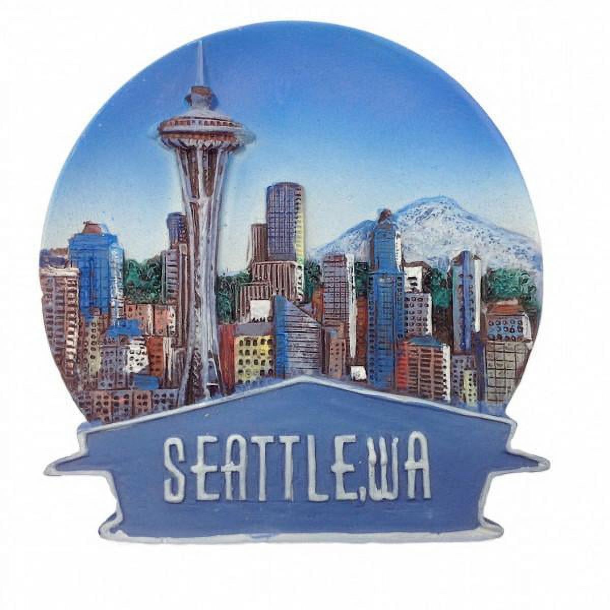 Seattle Souvenir Skyline Banner Magnet - Walmart.com
