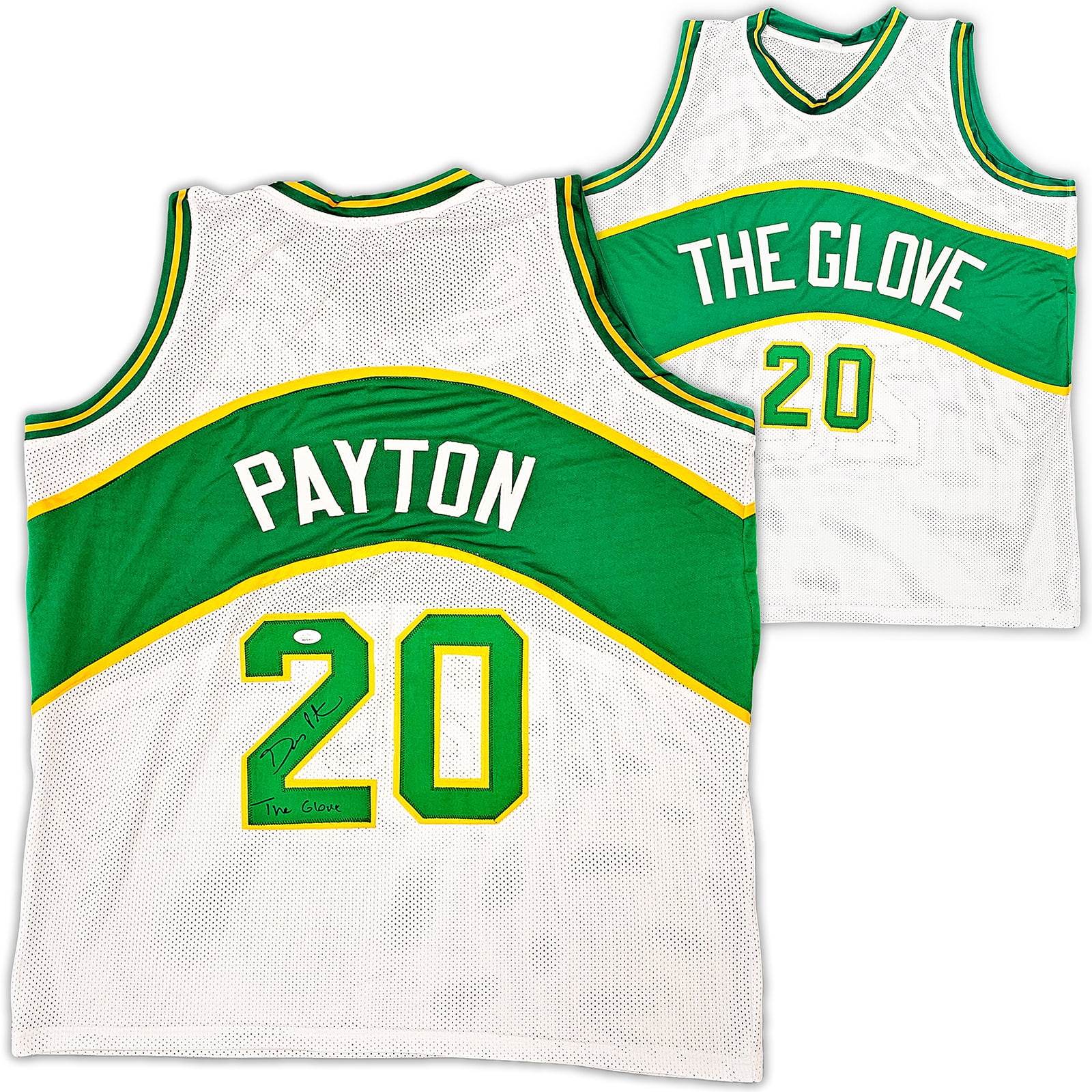 Seattle Supersonics Gary Payton Autographed White Jersey "The Glove ...