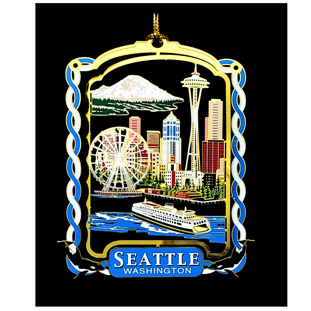 Seattle Washington City Skyline Christmas Ornament - Walmart.com