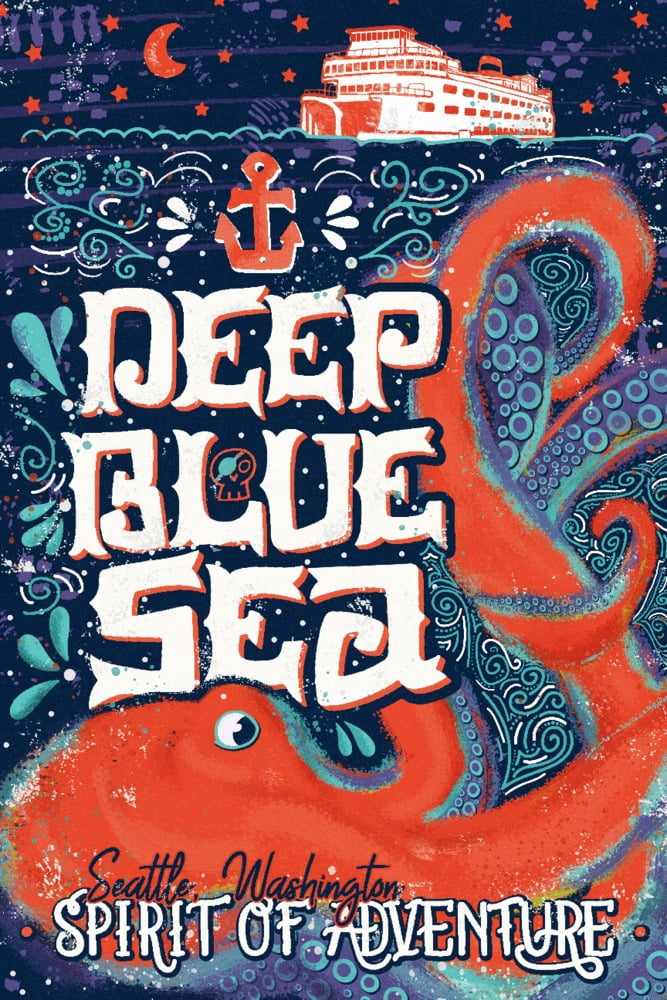 Seattle, Washington, Giant Octopus, Deep Blue Sea, Spirit Of Adventure ...