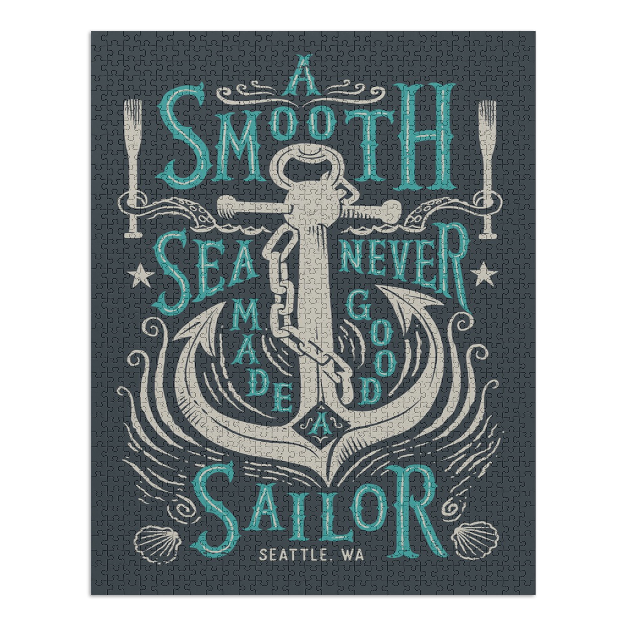 Seattle, Washington, Sailor's Pride Collection, Anchor, A Smooth Sea ...