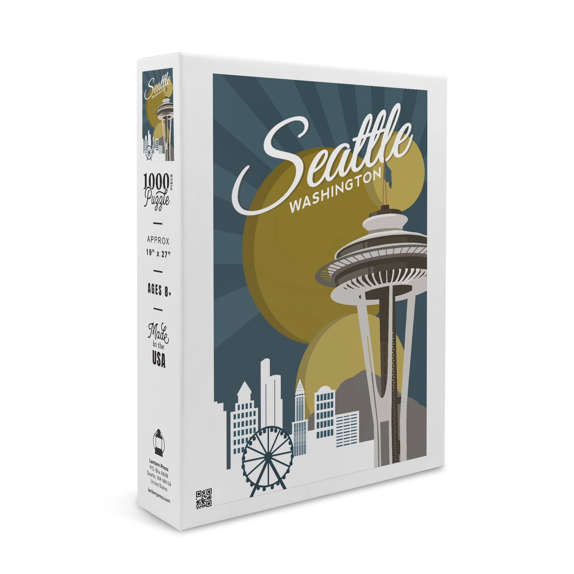 Seattle, Washington, Space Needle, Vector (1000 Piece Puzzle, Size ...
