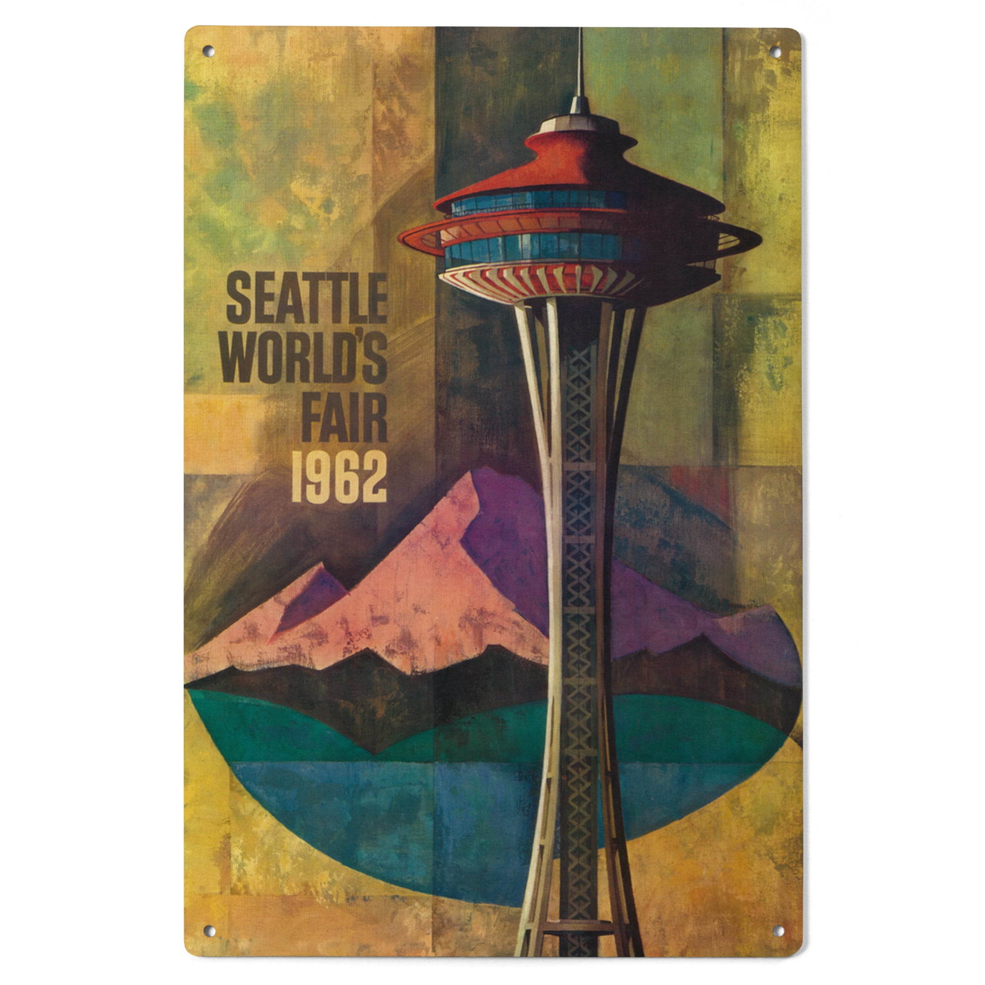 Seattle, Washington, Space Needle World's Fair, Vintage Travel Poster ...