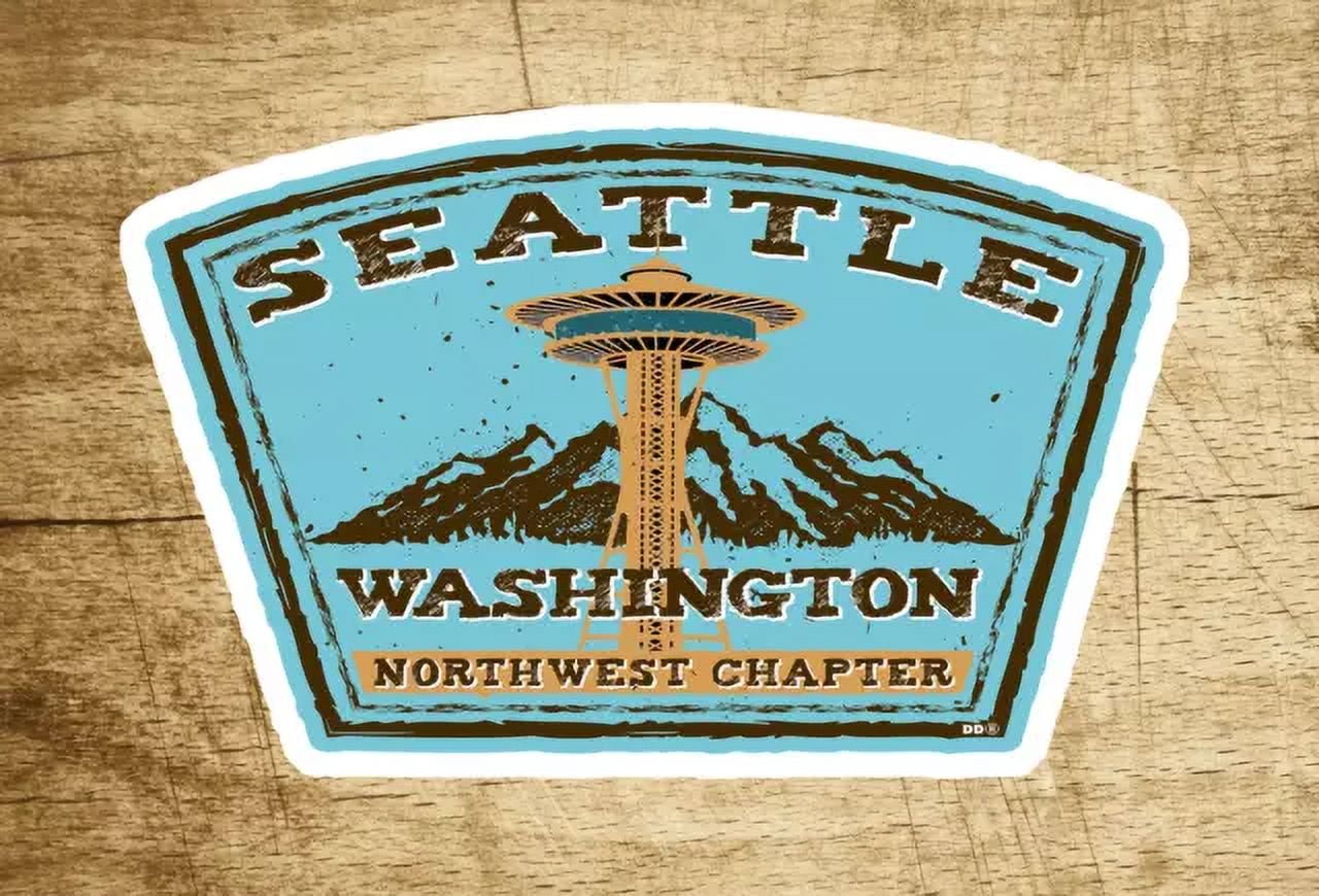 Seattle Washington Sticker Decal Wide Pacific Northwest Phone Decal ...