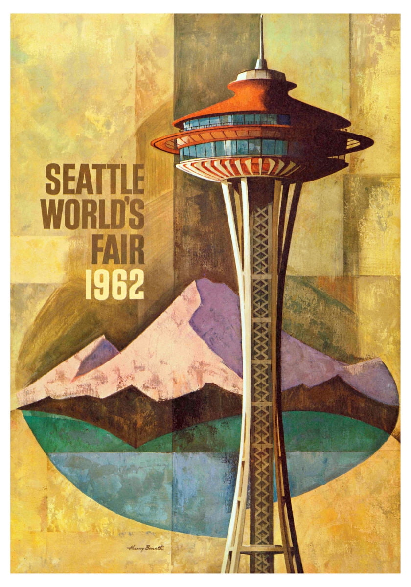 Seattle Worlds Fair Poster 24in x 36in Art Poster 24x36 Multi-Color ...