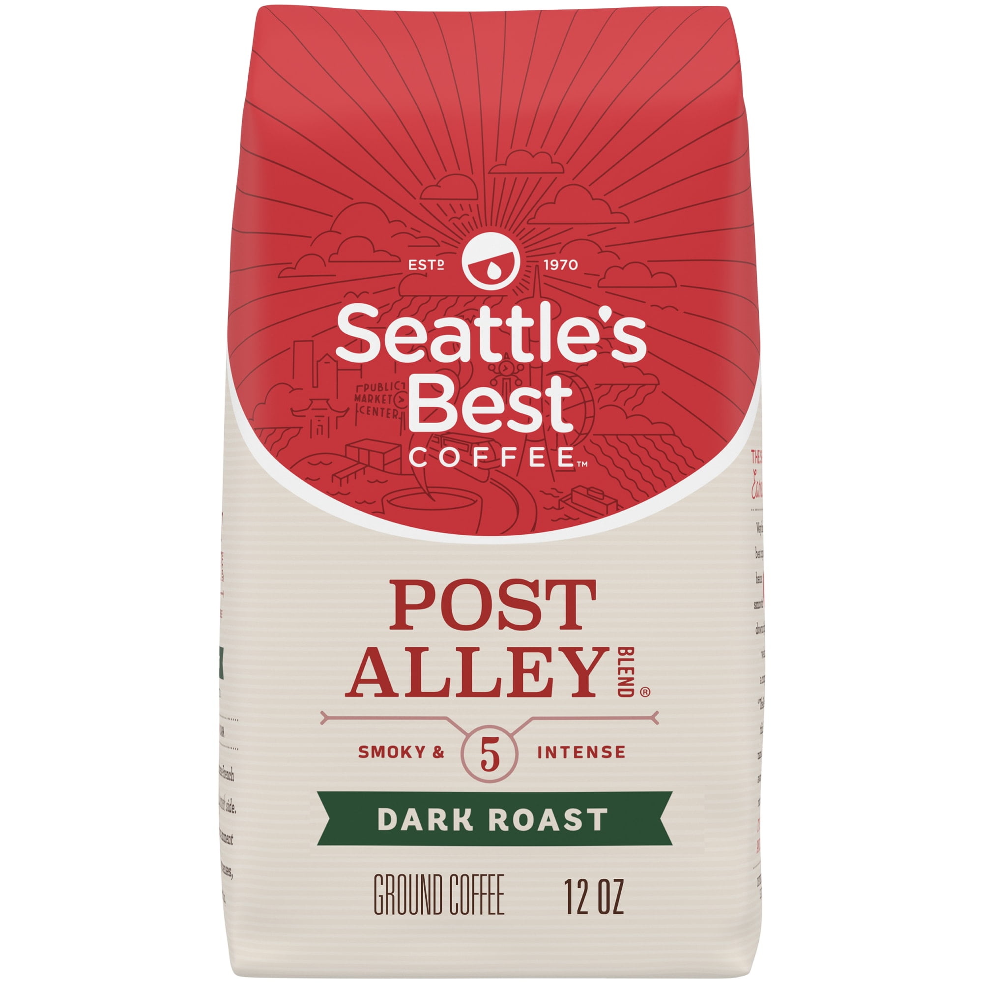 Seattle's Best Coffee Arabica Beans Post Alley Blend, Dark Roast ...